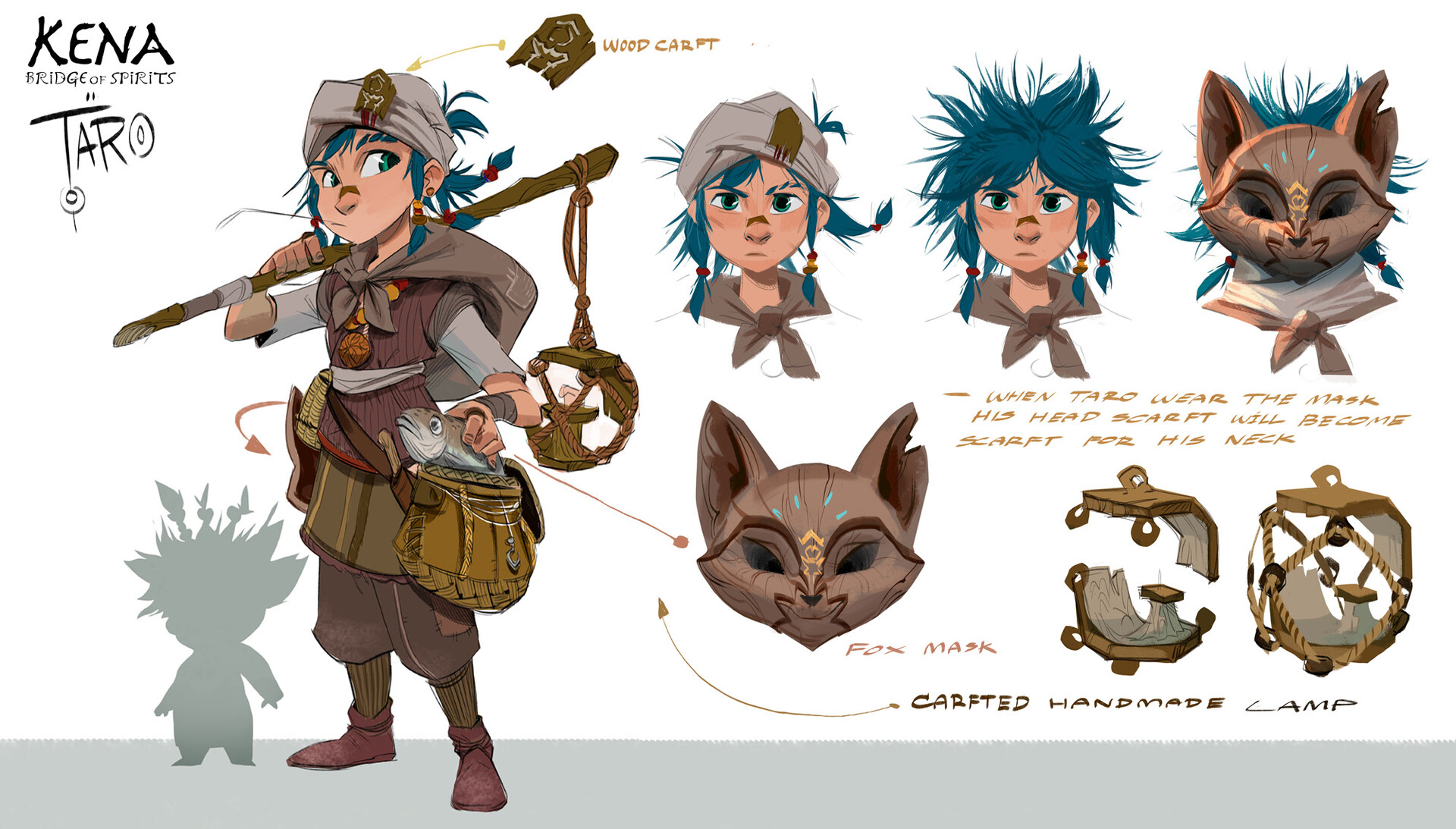 Kun Vic - Kena : Bridge of Spirits - Concept Art and Character design
