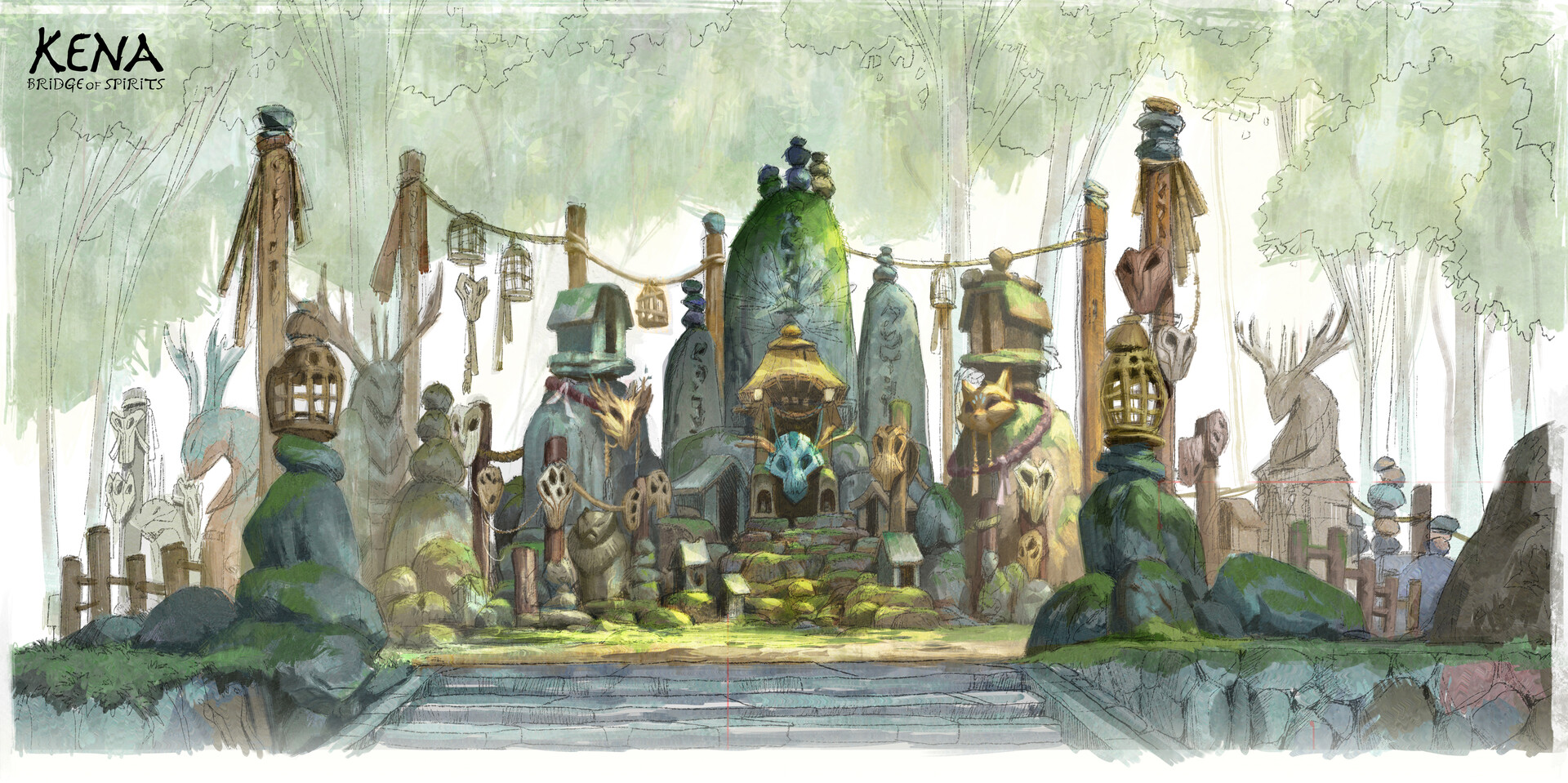 Kun Vic - Kena : Bridge of Spirits - Concept Art and Character design