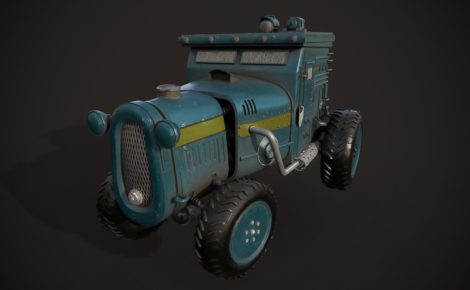 ArtStation - DIESEL PUNK VEHICLE