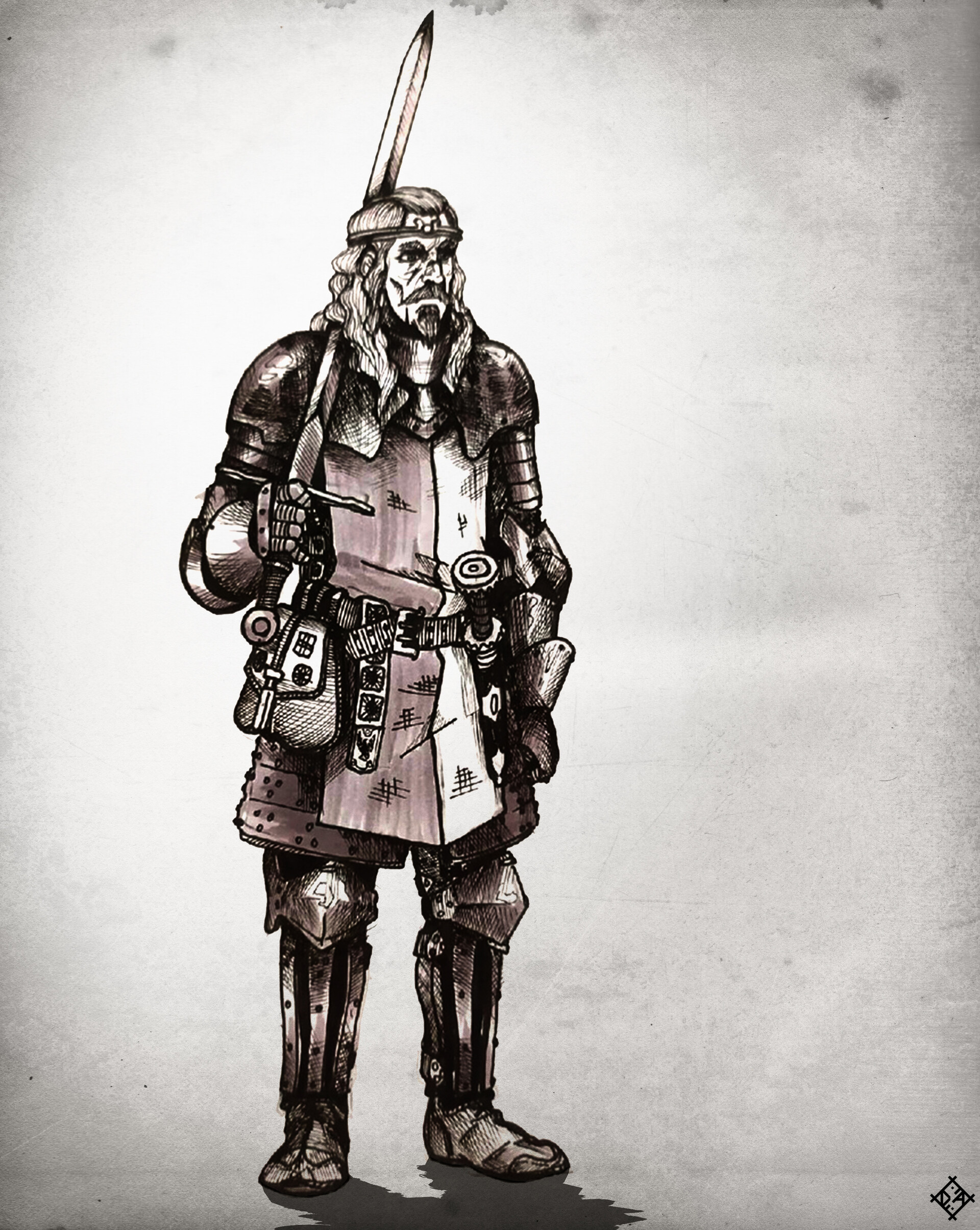 ArtStation - Morgenn Enrion Lindag, rouge knight (Comission work)