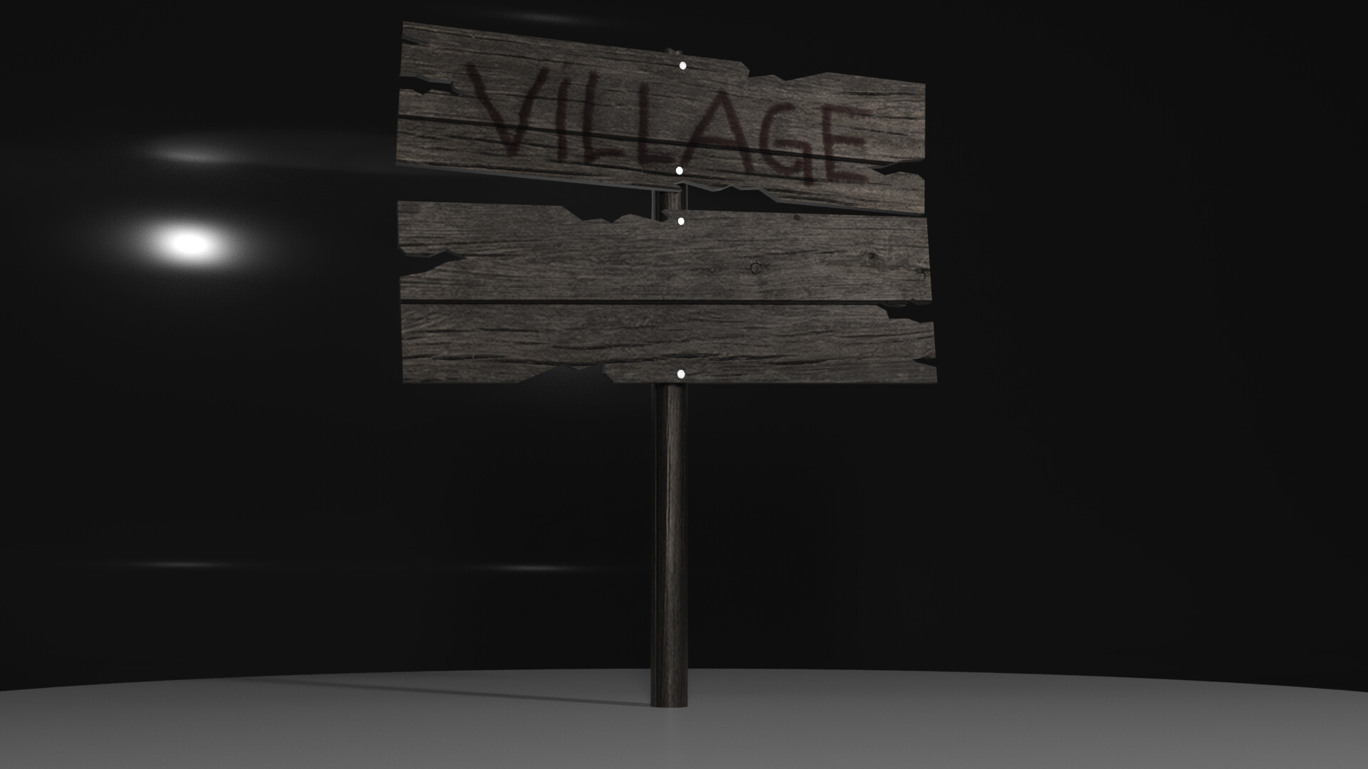 ArtStation - Village Sign