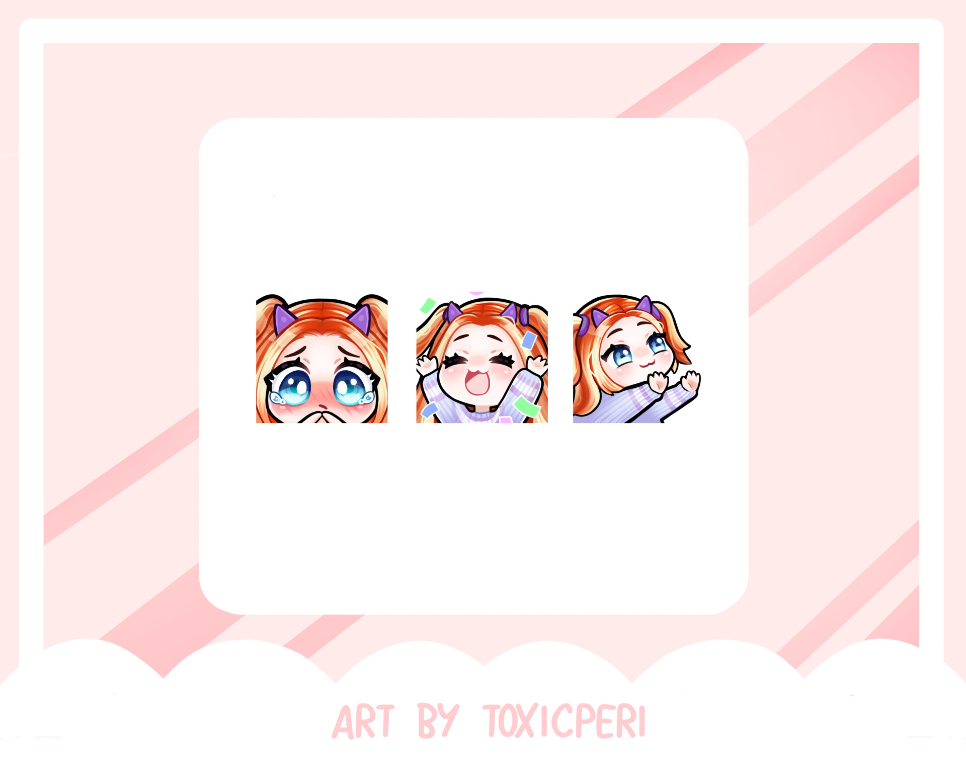 ArtStation - cute twitch emotes, gib hug, pls, cheer