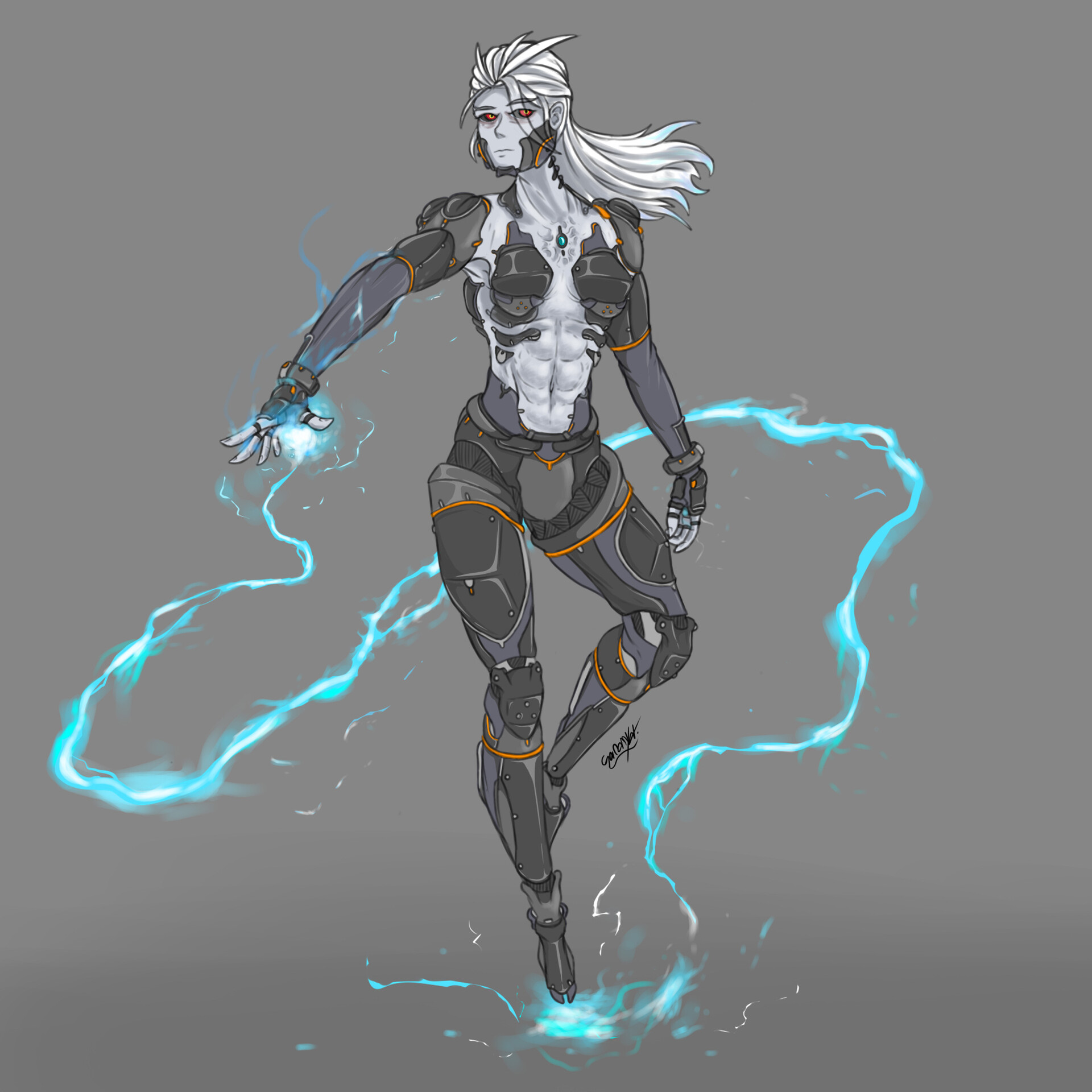 ArtStation - "Arc-angle" The spark mage (Character Design personal project)