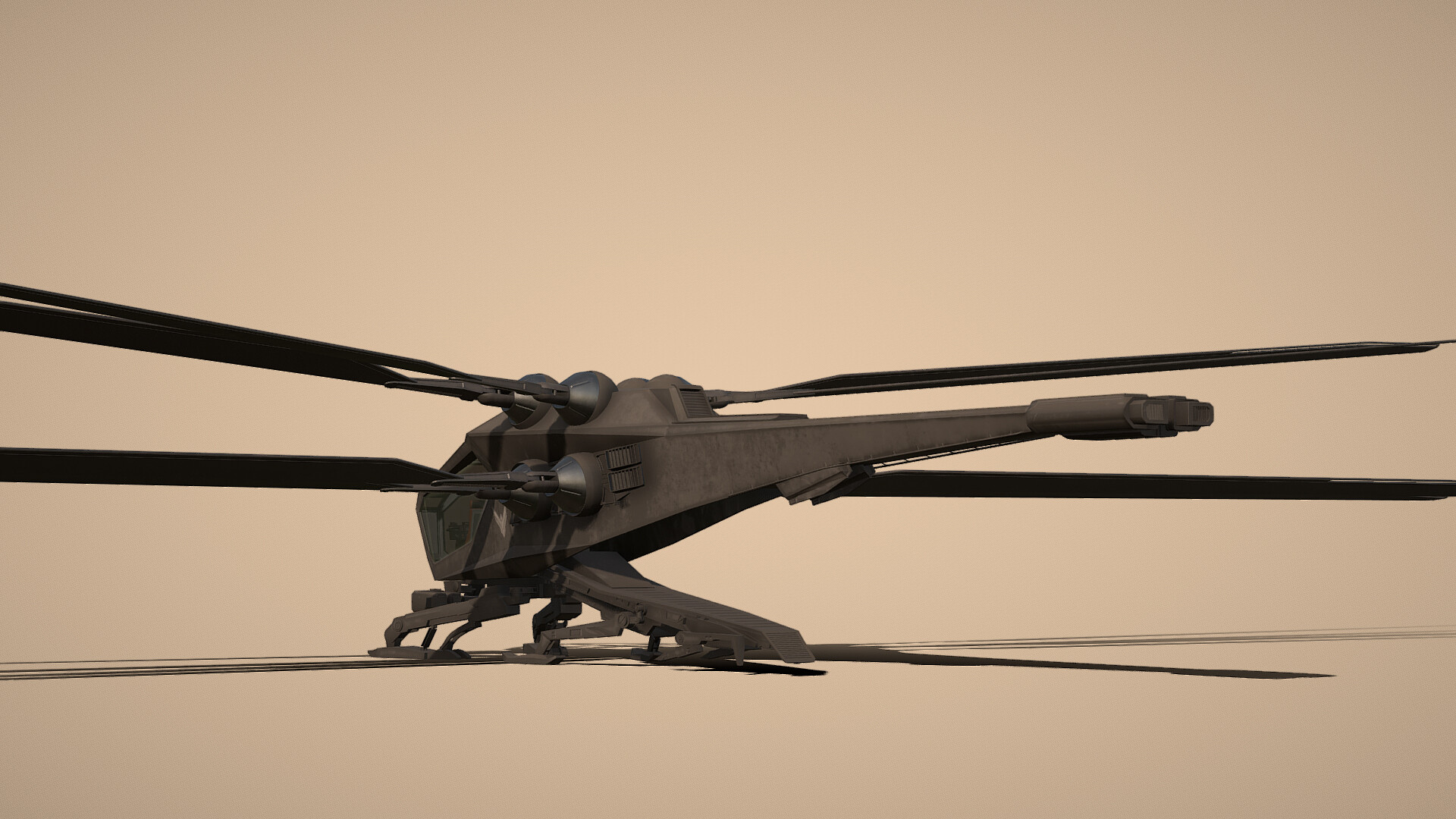 Tim Samedov - Ornithopter Dune 3d model