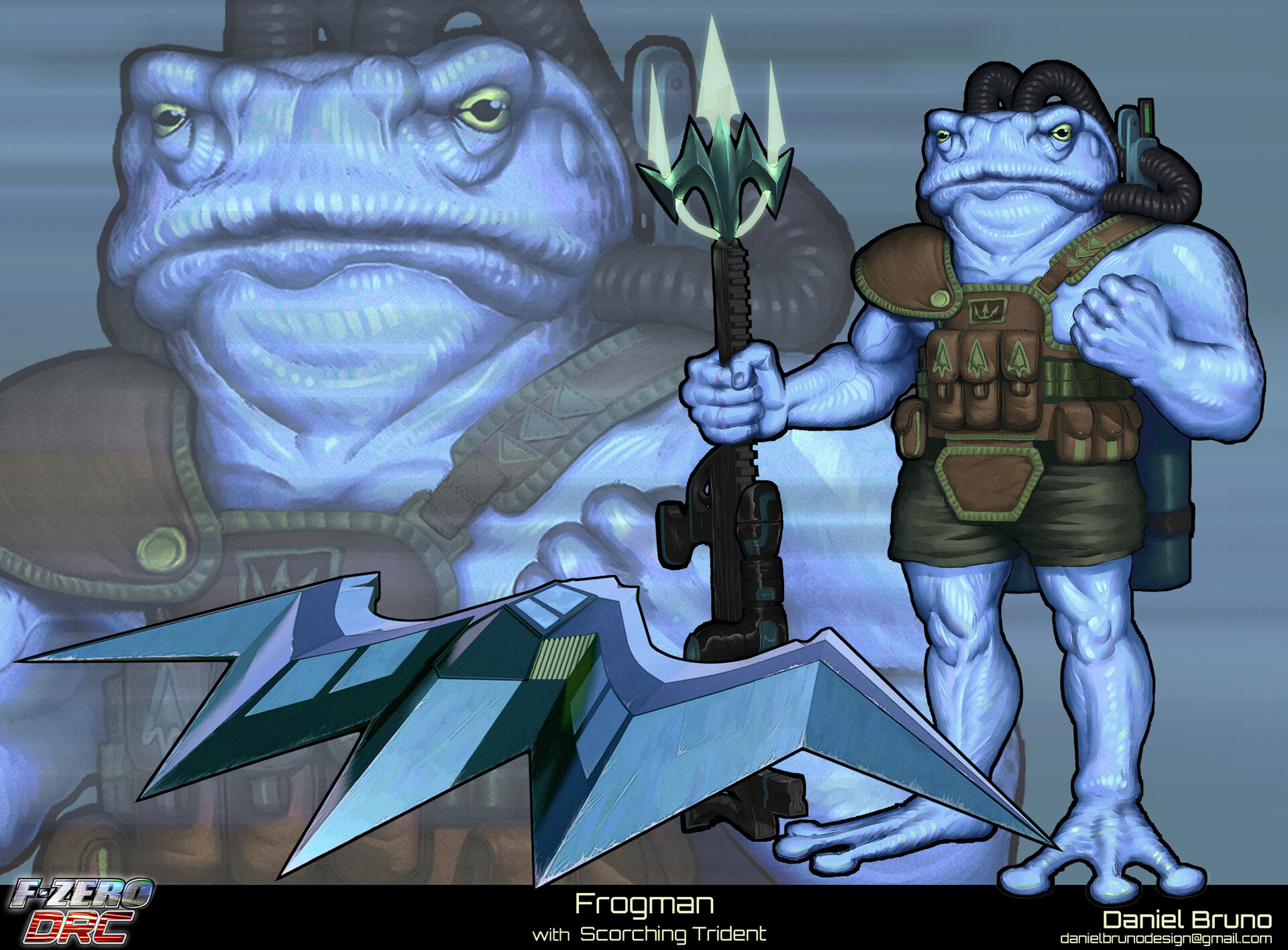 ArtStation - F-Zero Racer: Frogman