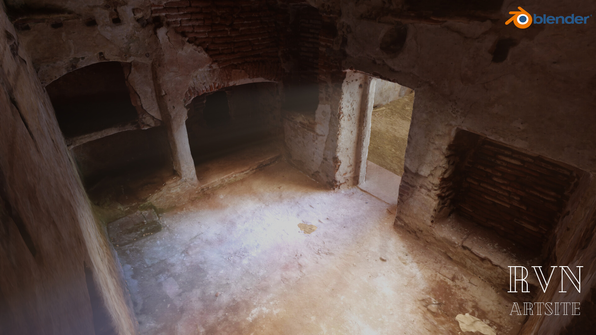 ArtStation - Small Desert Ruins Scene