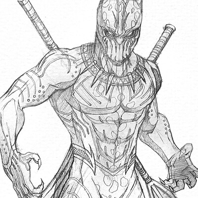 killmonger coloring pages