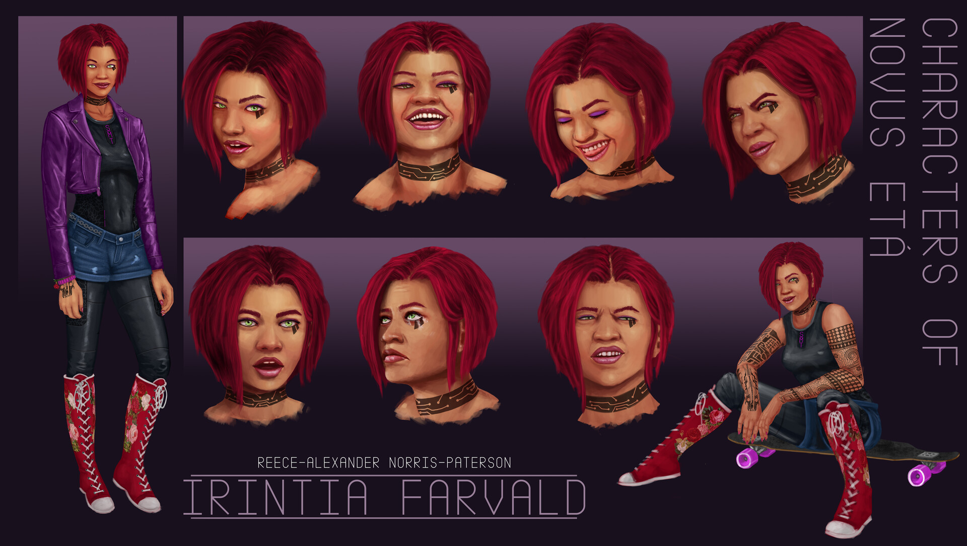 Reece-Alexander - Irintia: Expression Sheet