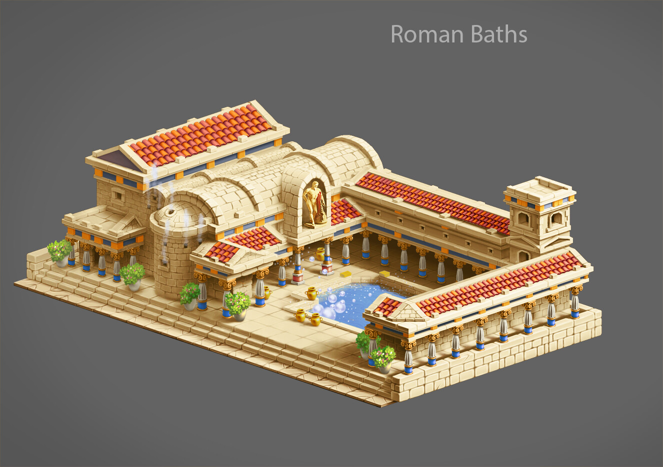ArtStation - Roman Baths