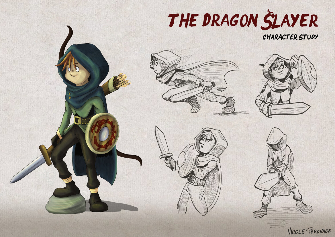 ArtStation - The Dragon Slayer - character study