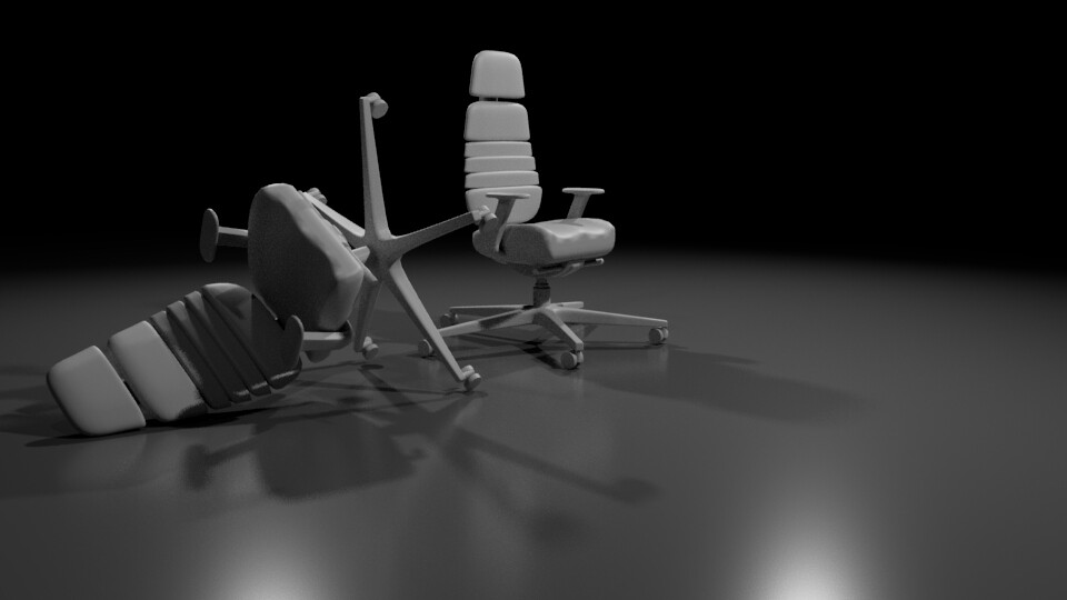 ArtStation - ETSU Computer Chair and Wooden Chair