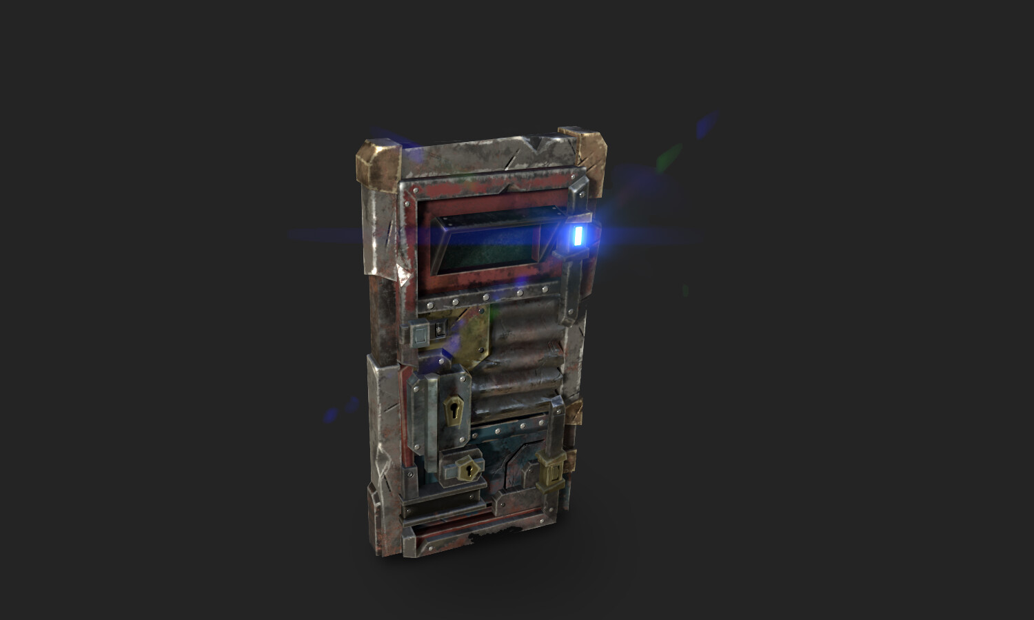 ArtStation - Security Door - Low Poly, PBR asset for Survival Project