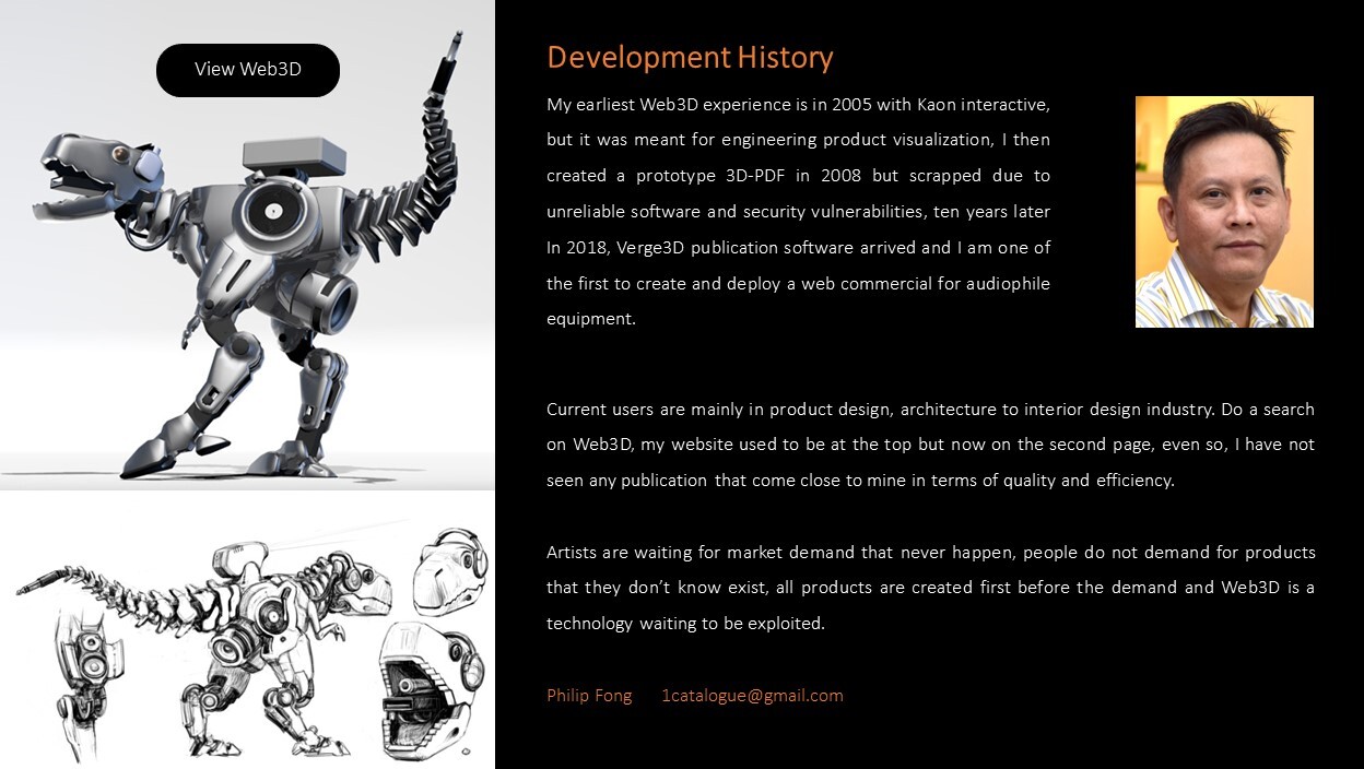 Philip Fong - Seeking Co-founder - Web3D Publication