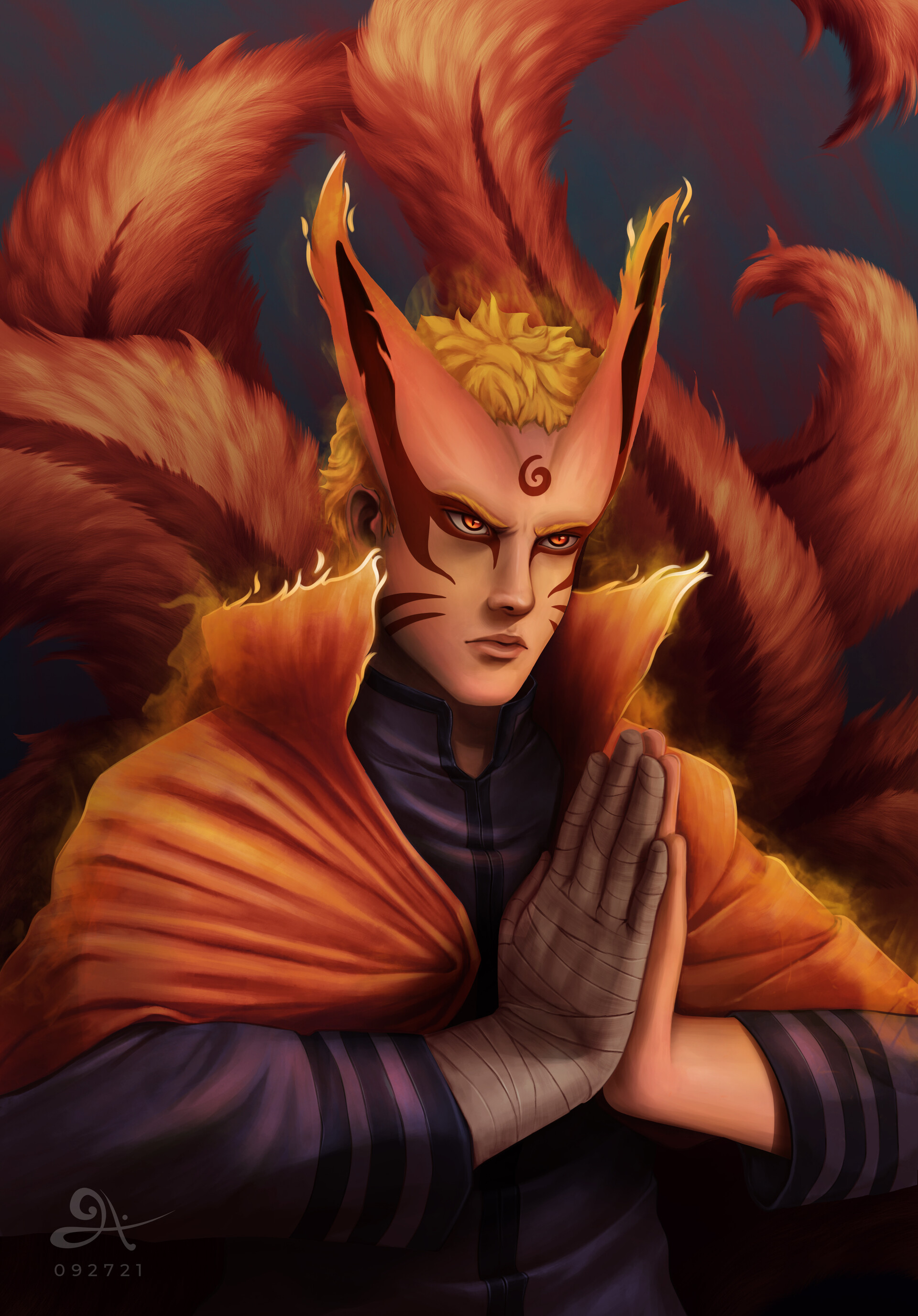 ArtStation - Naruto Baryon mode