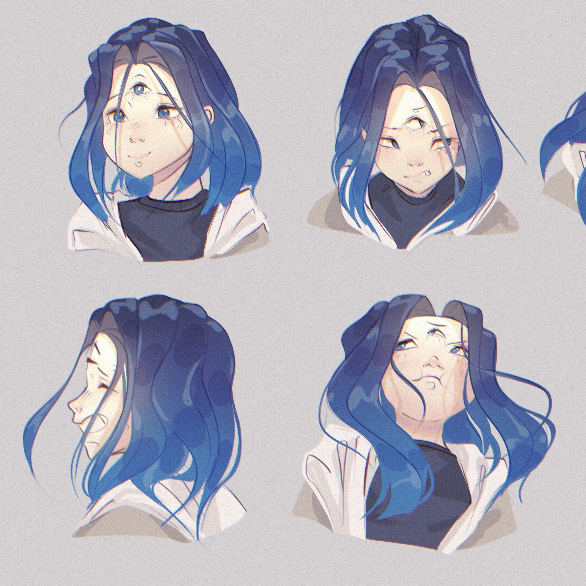 ArtStation - Oc expression sheet