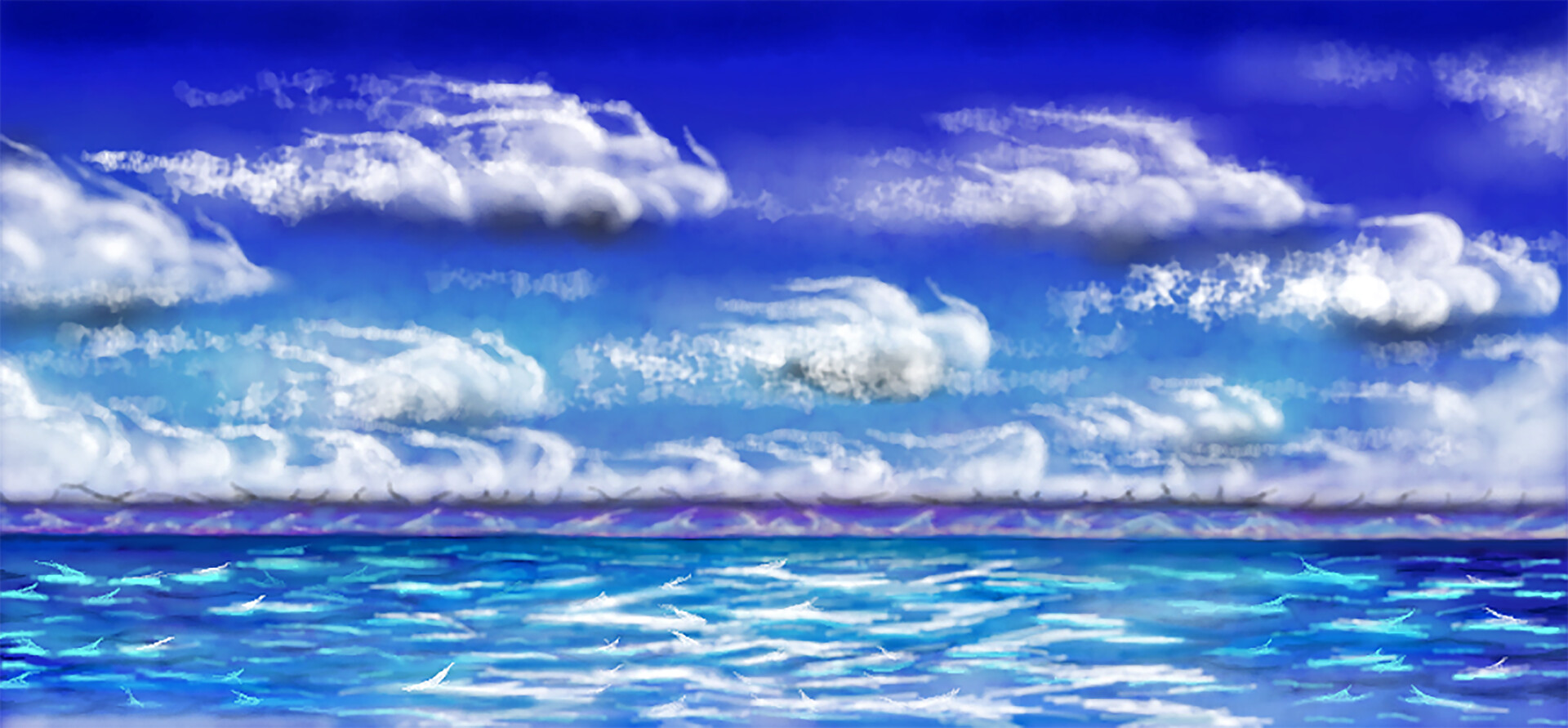 ArtStation - ocean painting