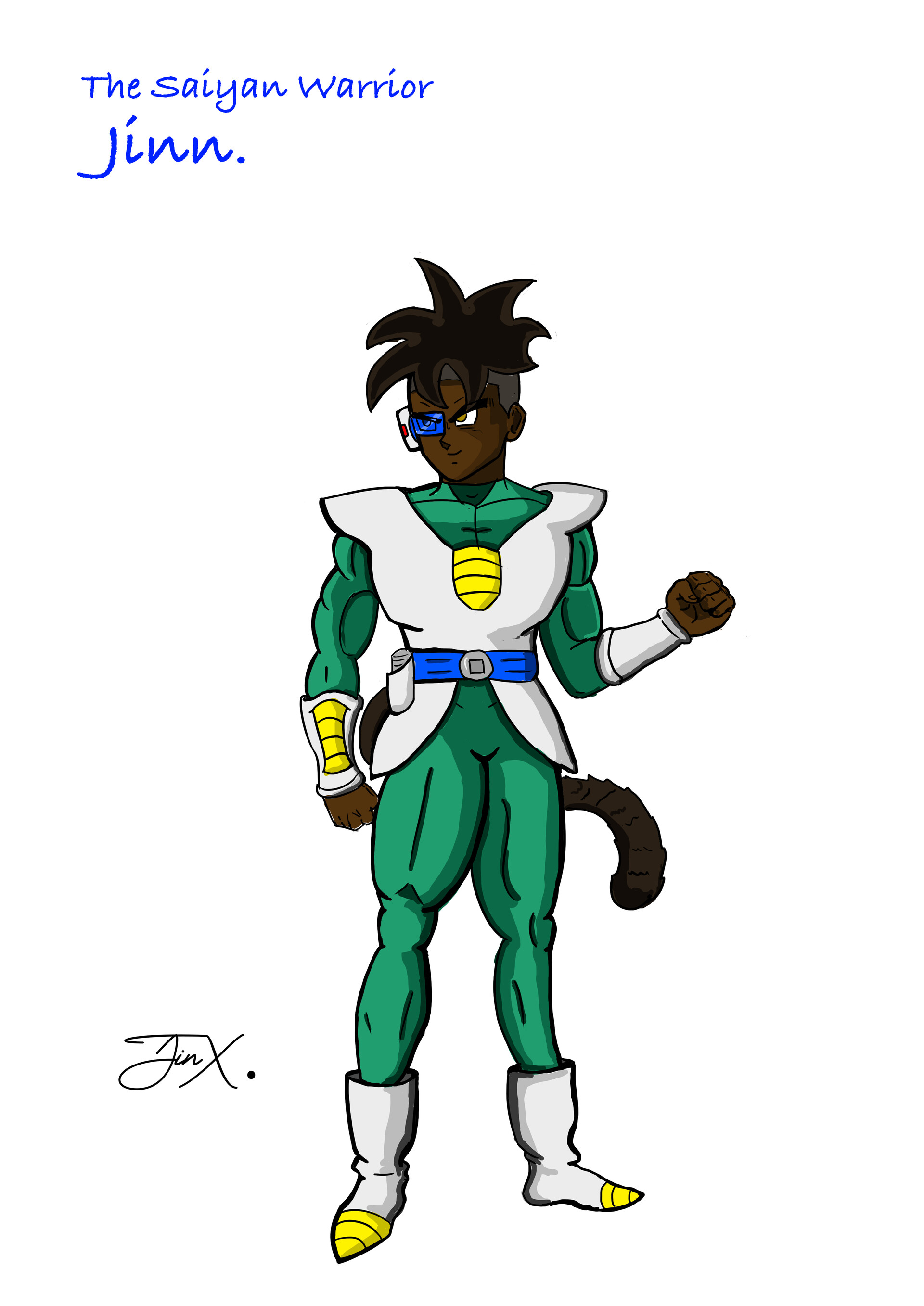 ArtStation - Oc Saiyan warrior