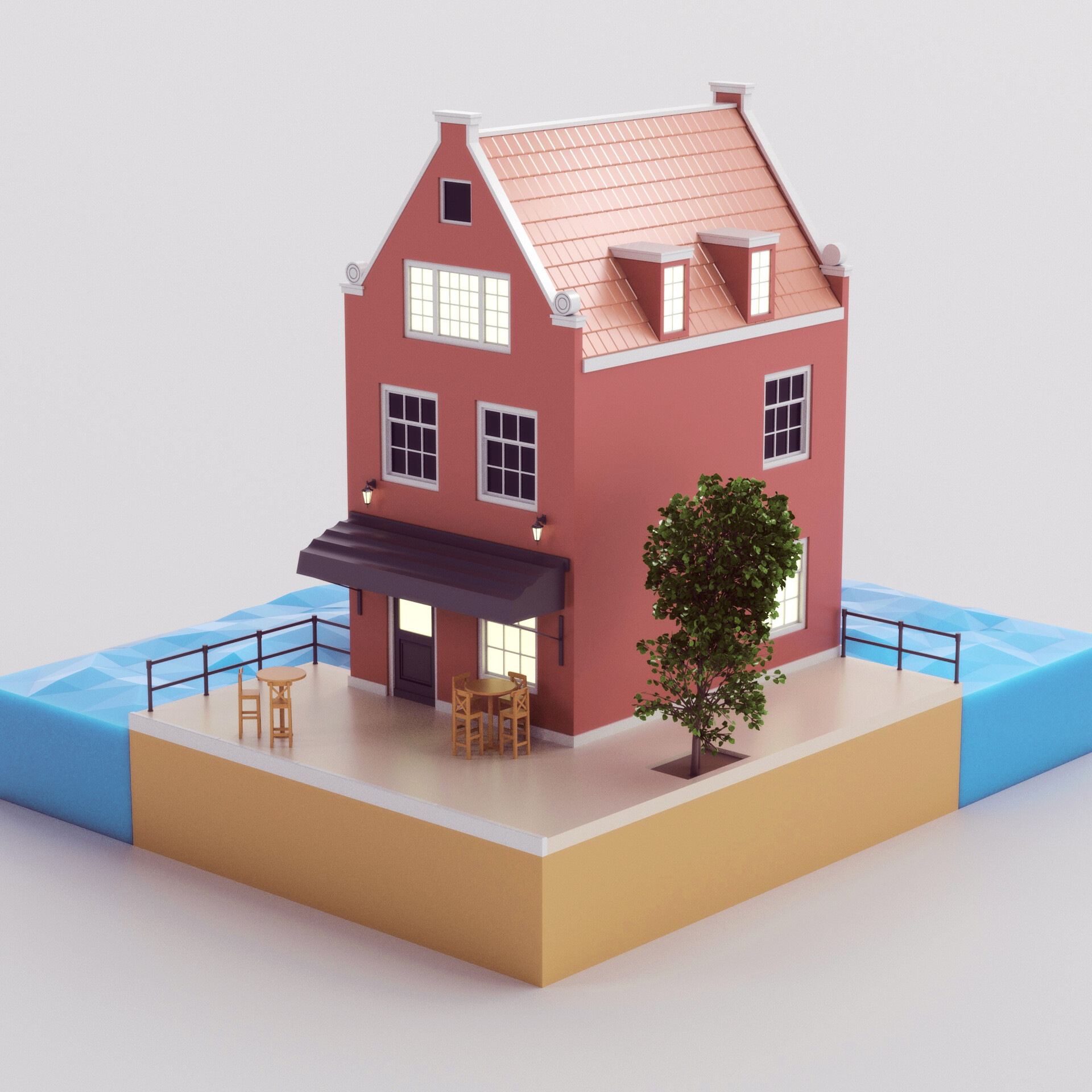 ArtStation - Cartoon Building 02