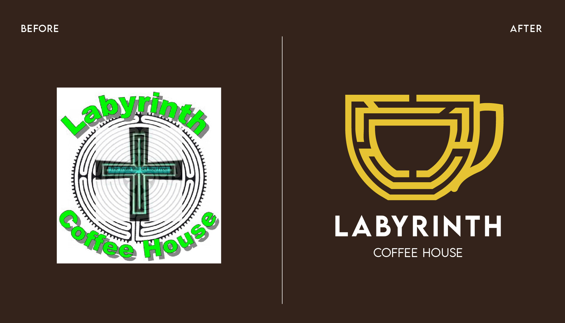 Jeff Portillo - Labyrinth Coffee House Logo Redesign