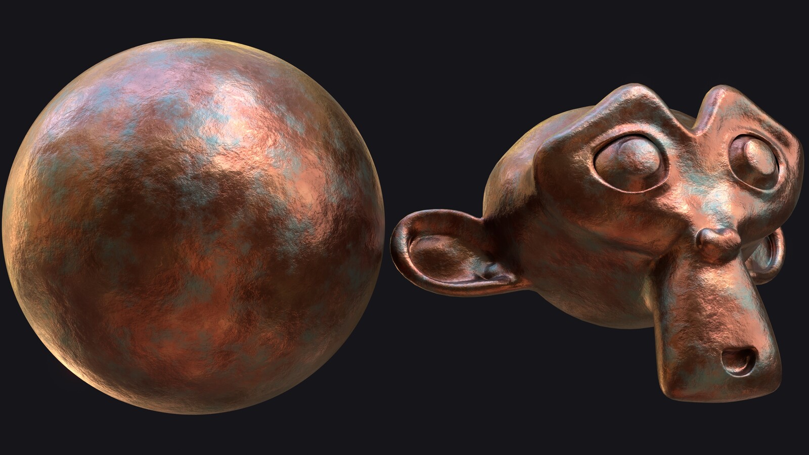 Ryan King - Procedural Copper Material (Blender Tutorial)
