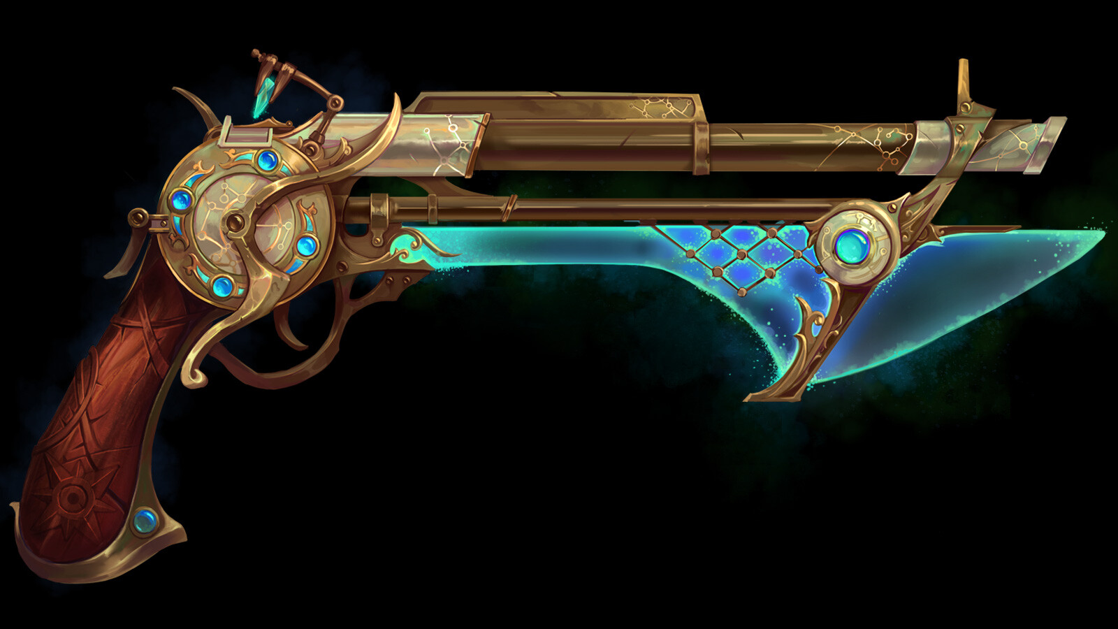 Aquilian Lawgiver by Maeve B : r/ImaginaryWeaponry