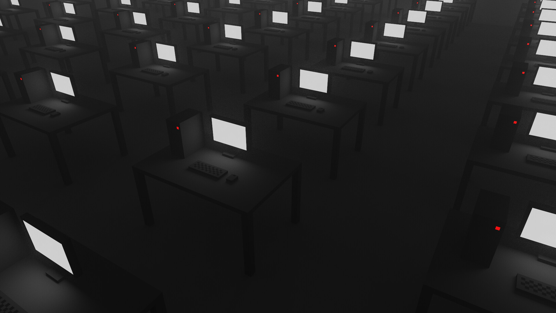 ArtStation - Dark voxel liminal office