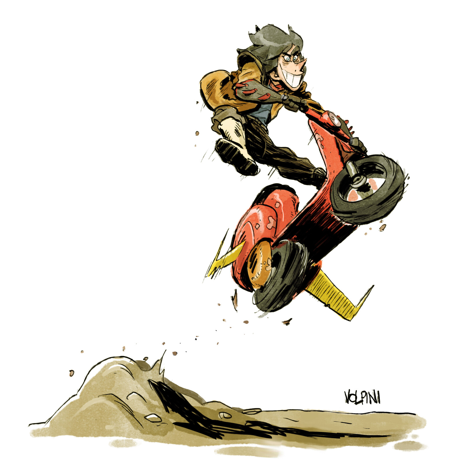 Federico Volpini - Roy and a space vespa!