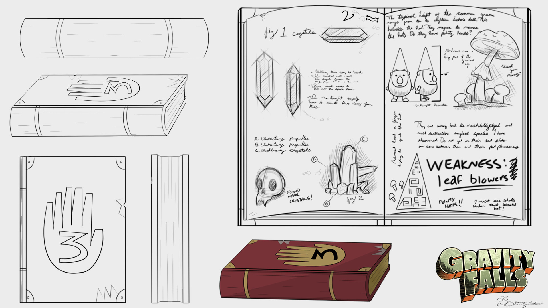 how to draw gravity falls book