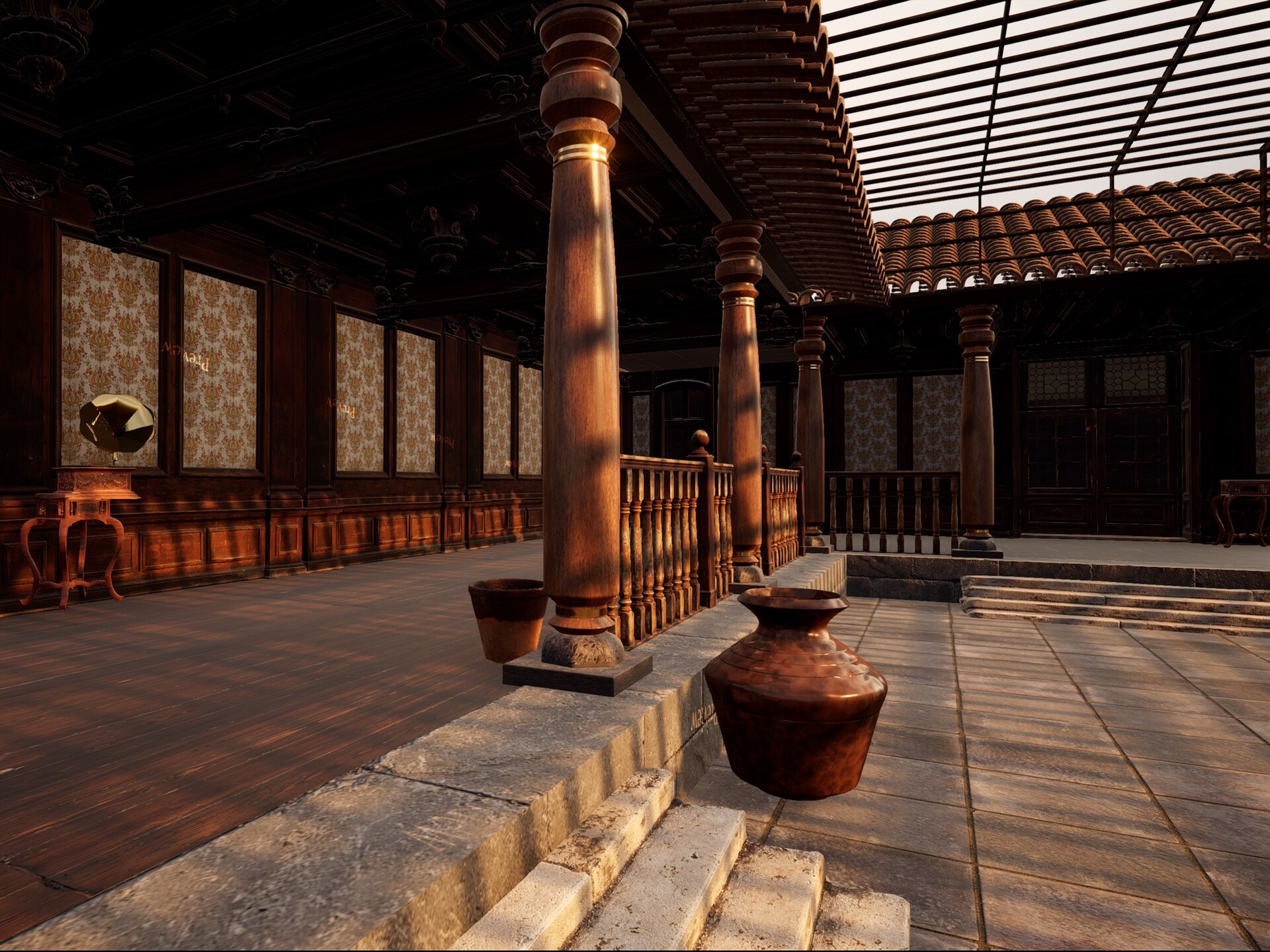 Sujithra Ranganathan - 3D Assets_Chettinad wooden column