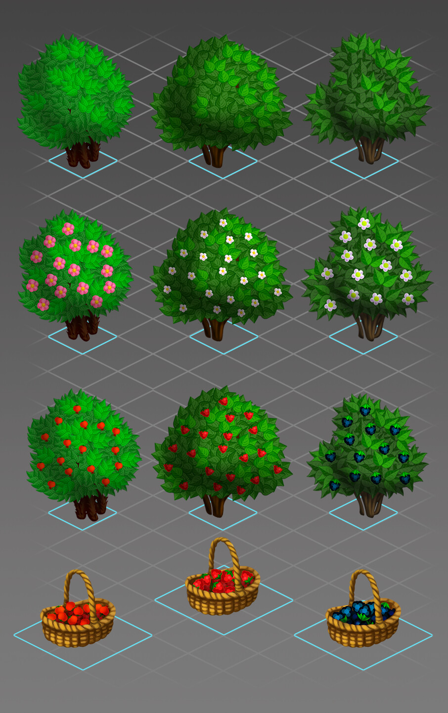 ArtStation - Garden Bushes