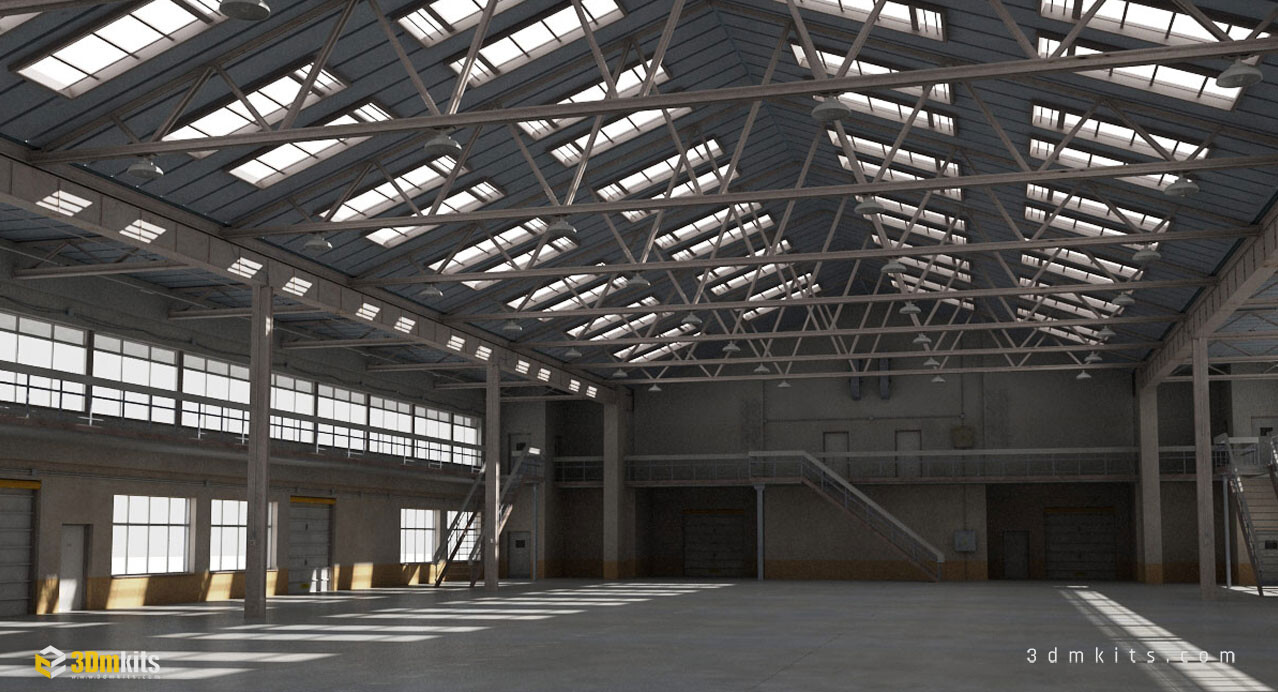 ArtStation - Waehouse Interior Complete Scene