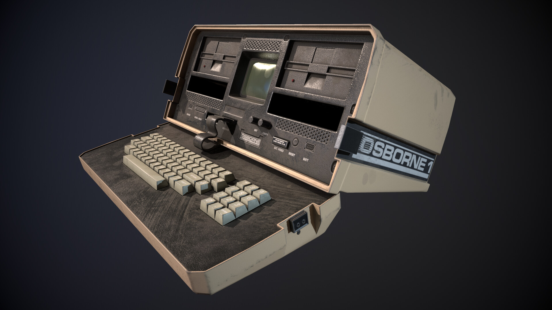 ArtStation - Microcomputer Osborne 1