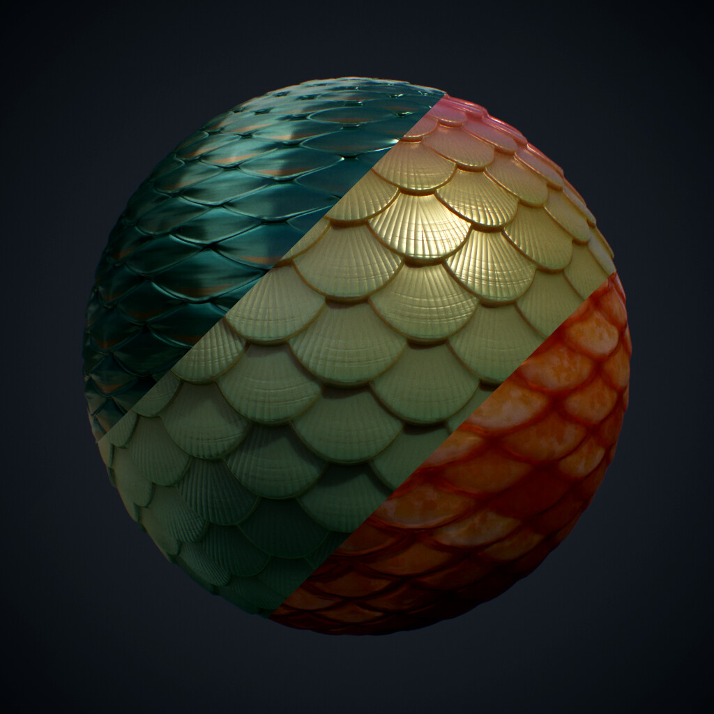 ArtStation - Mermaid Scales Kit