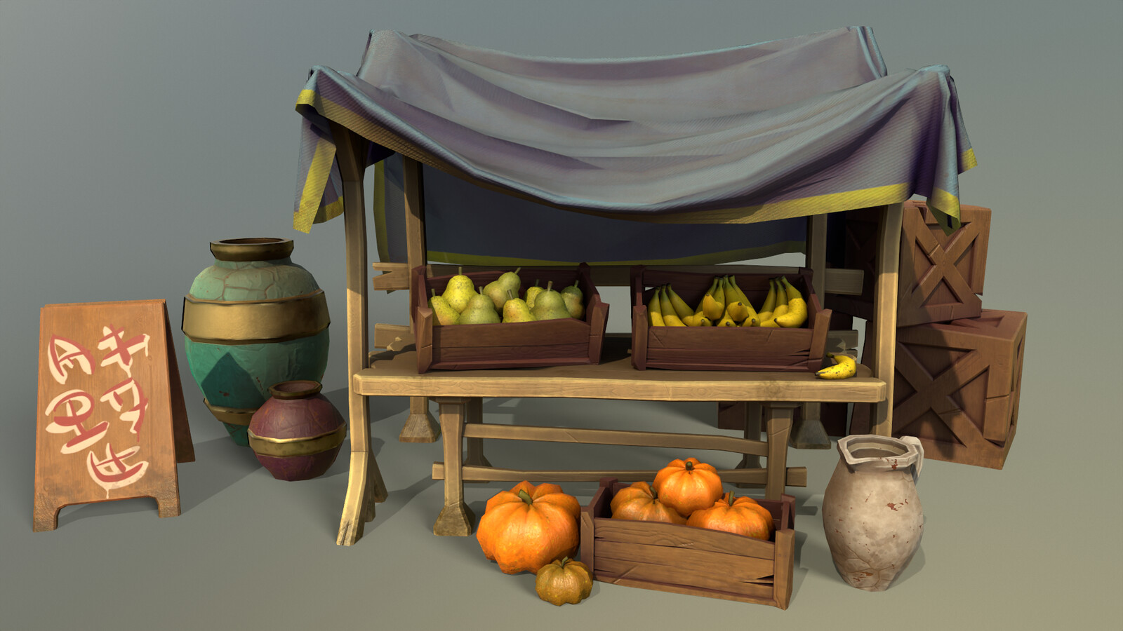 Mylène Simard - Stylized Fruit Stall