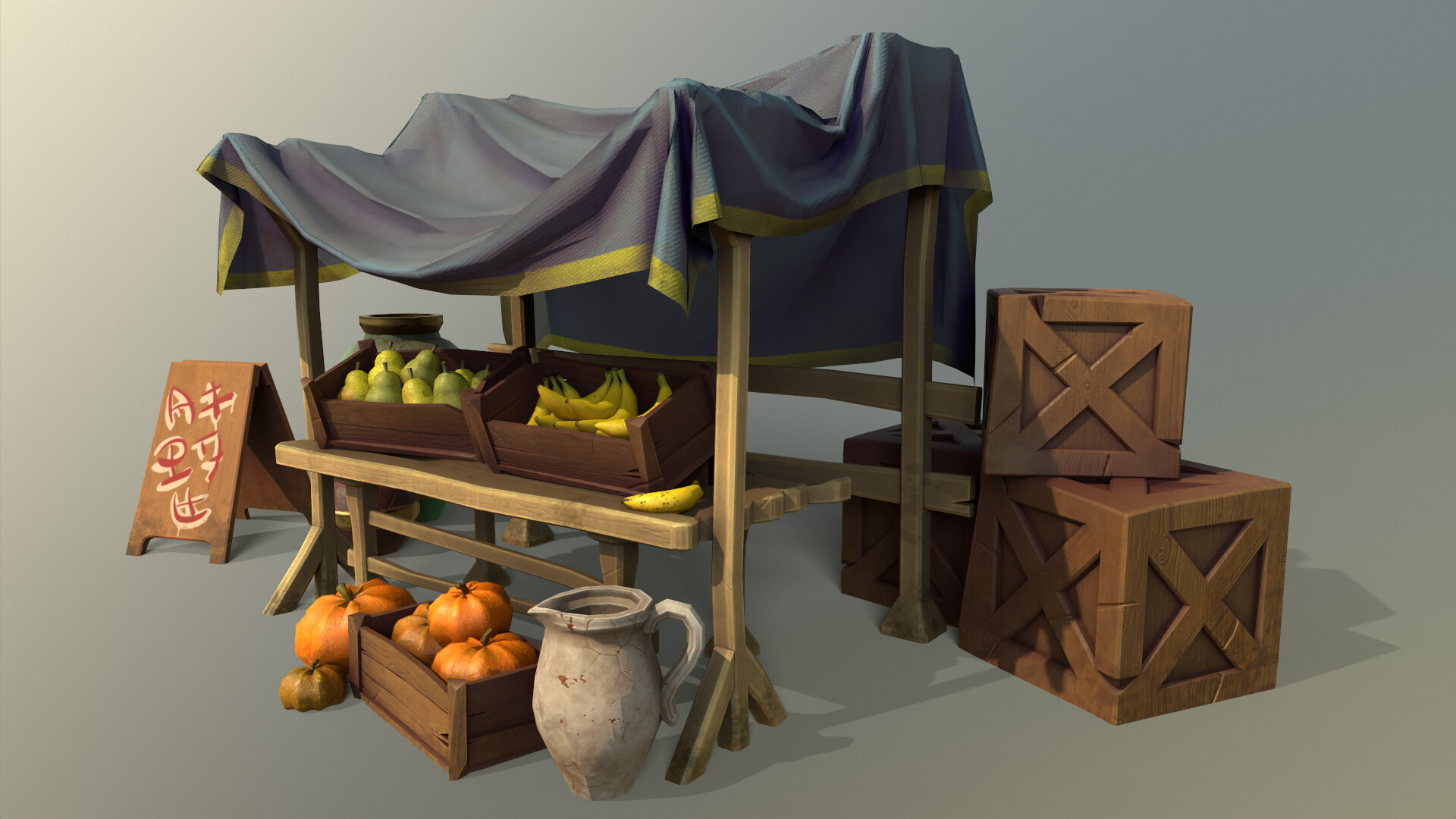 Mylène Simard - Stylized Fruit Stall