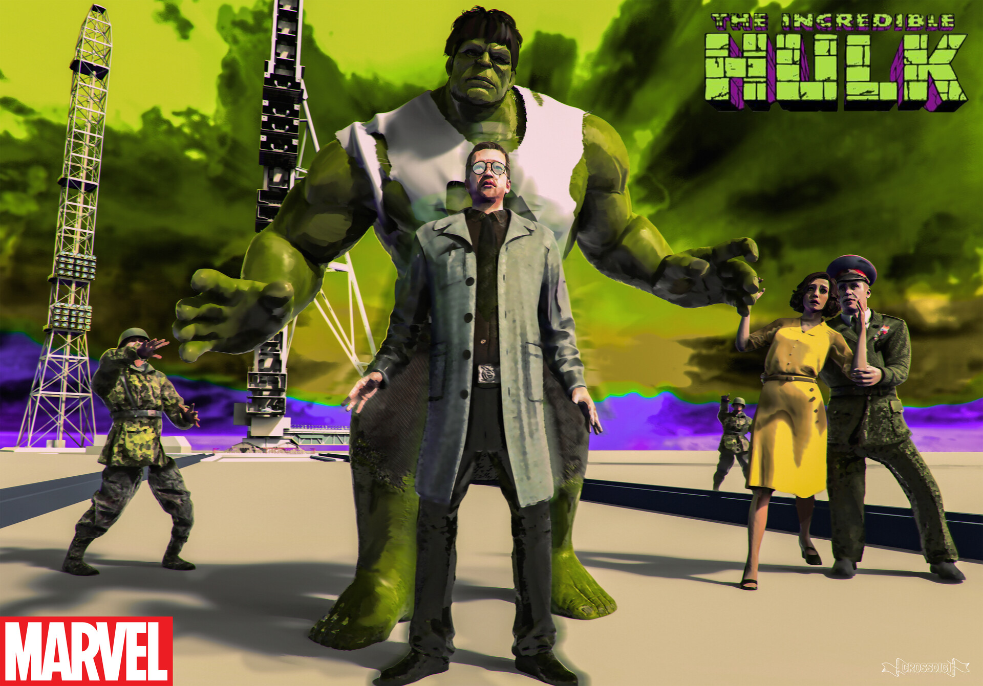 ArtStation - Incredible Hulk First Comic Appearance