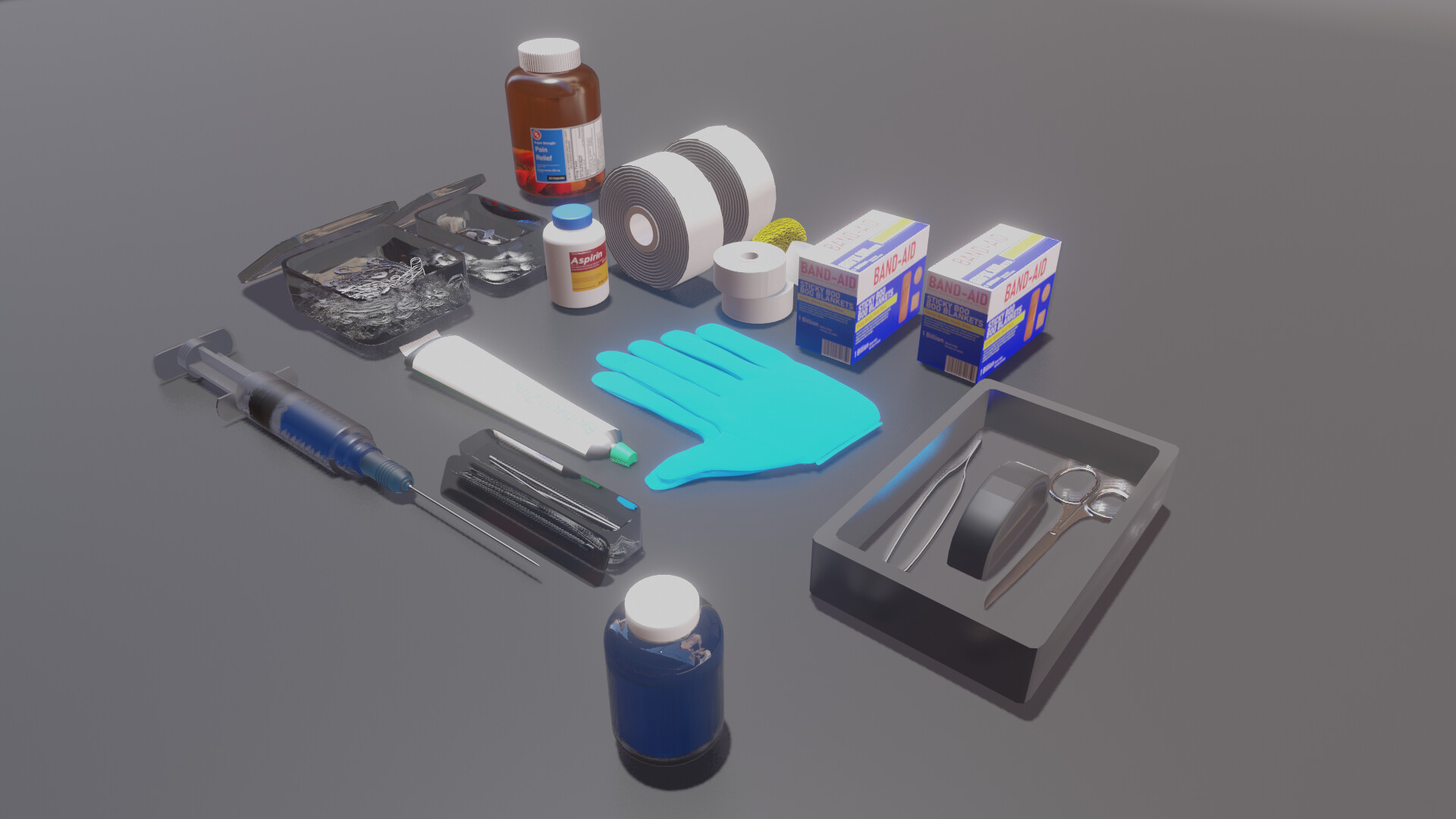 ArtStation - Med Kit Contents