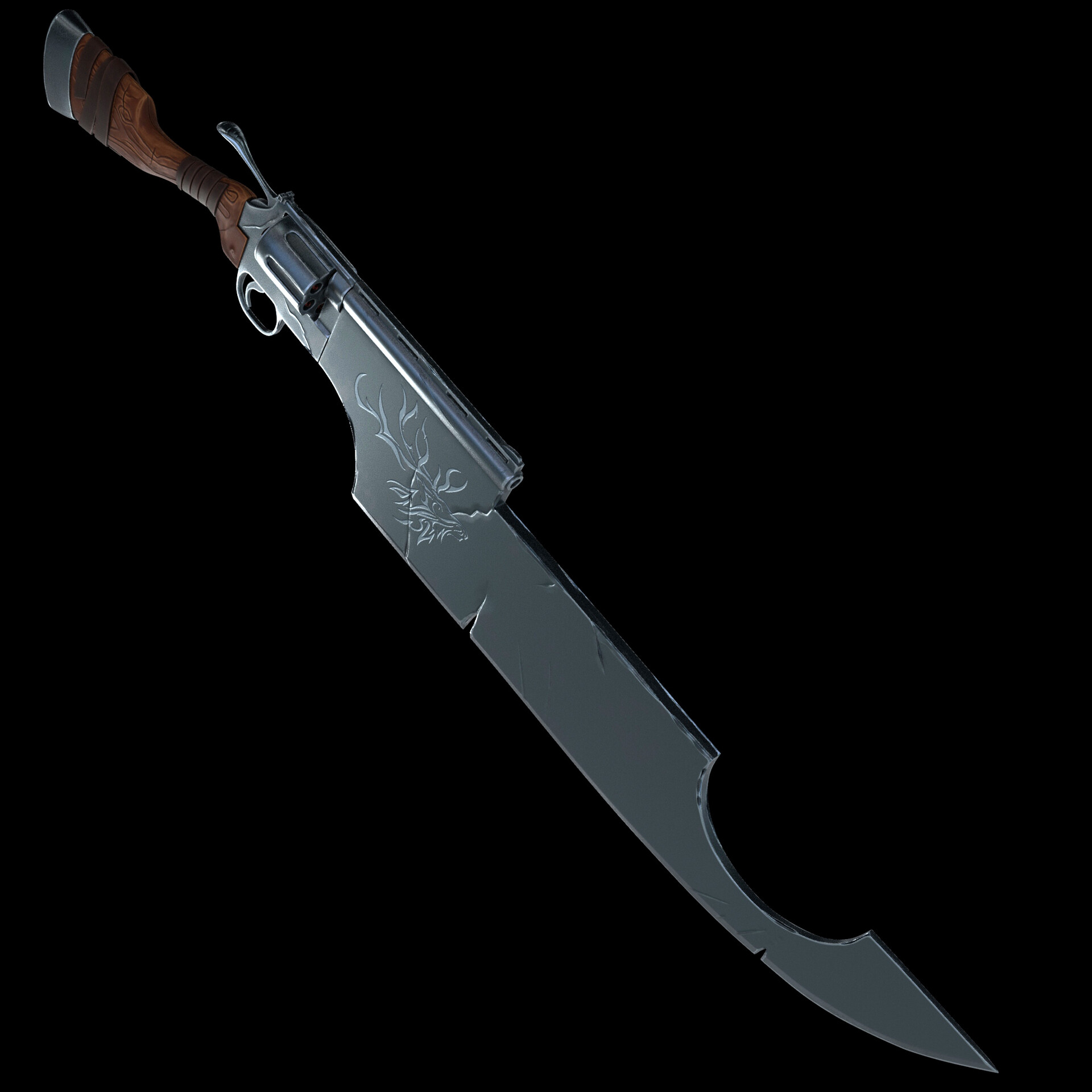 ArtStation - Staggering Revolver Blade