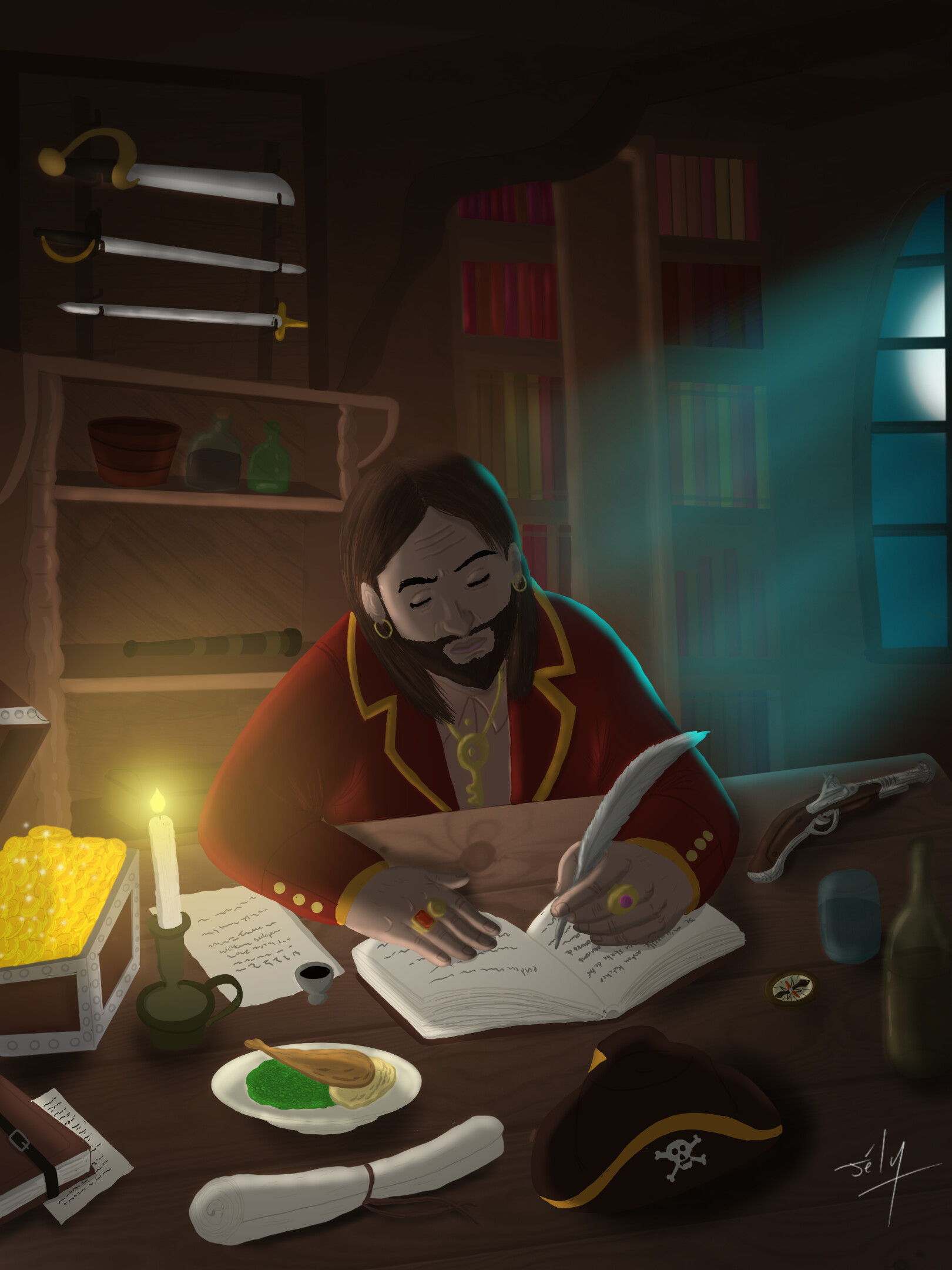 ArtStation - The pirate captain