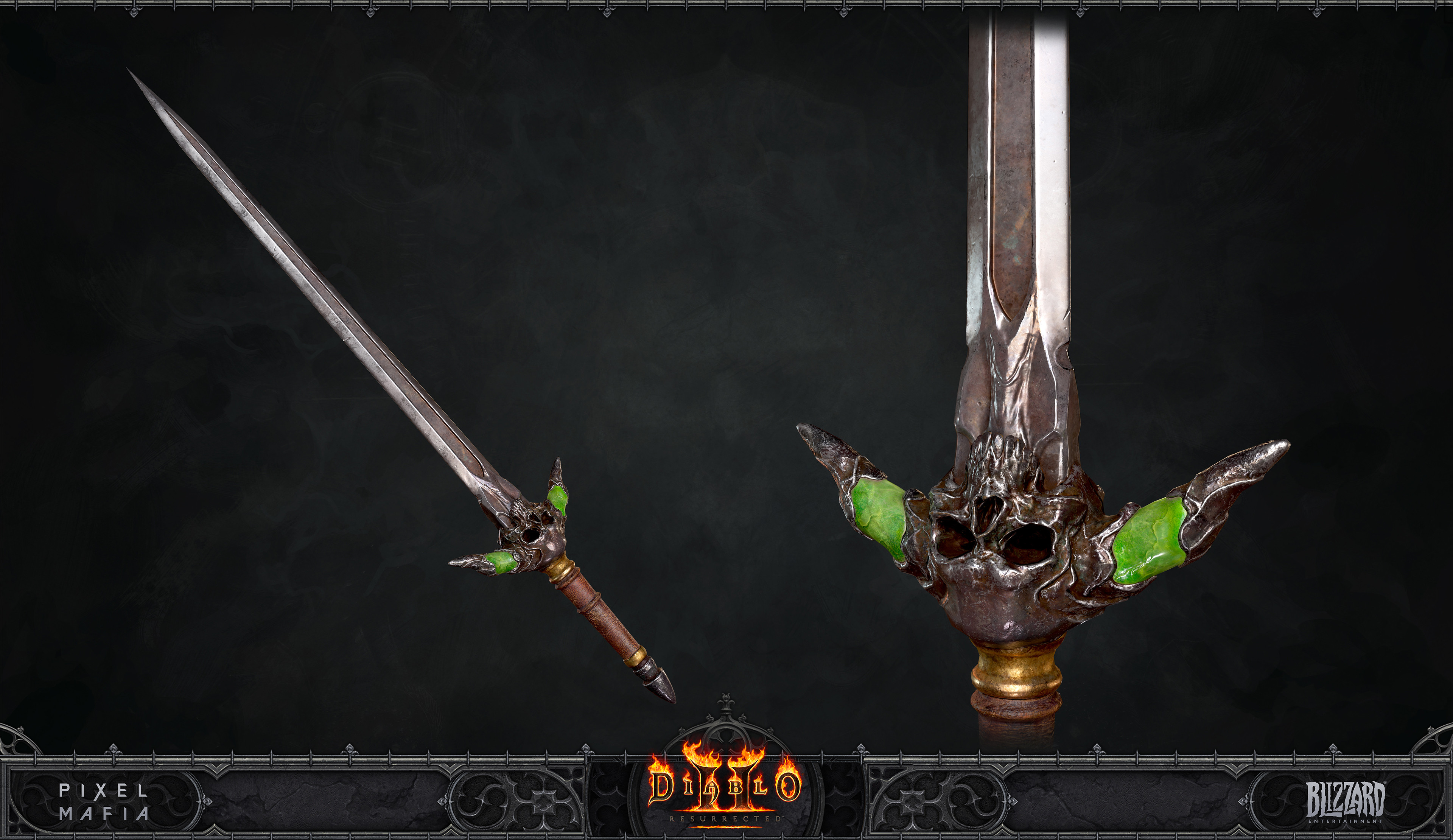 PIXEL MAFIA - D2R - 3D Art (Weapons)