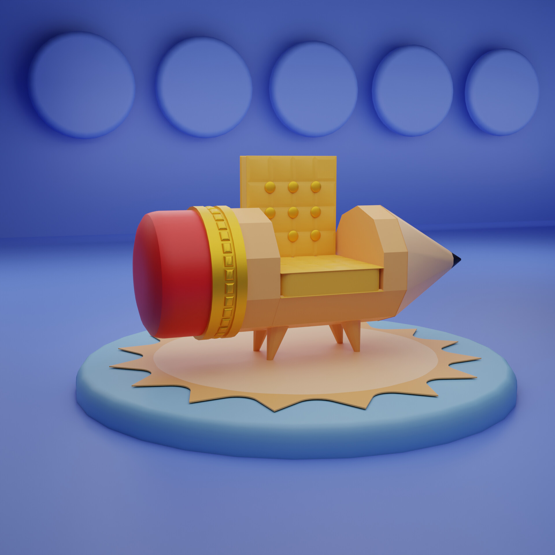 ArtStation - pencil chair