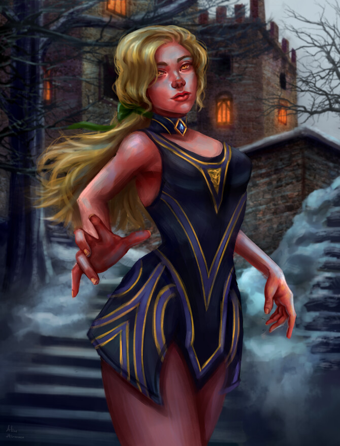 ArtStation - Cold stones, warm windows