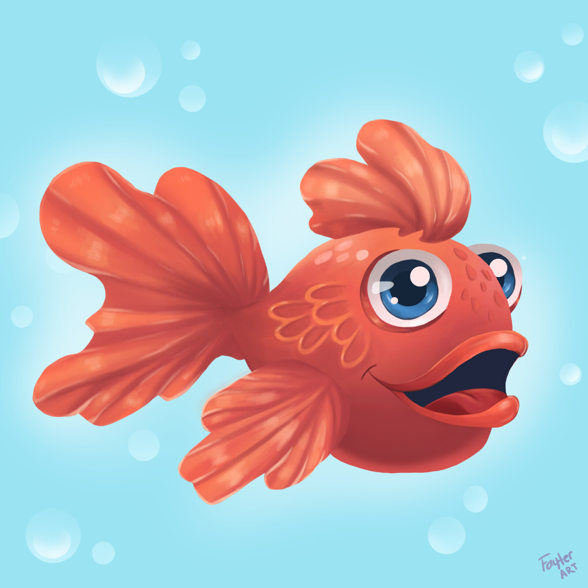 ArtStation - Red fish