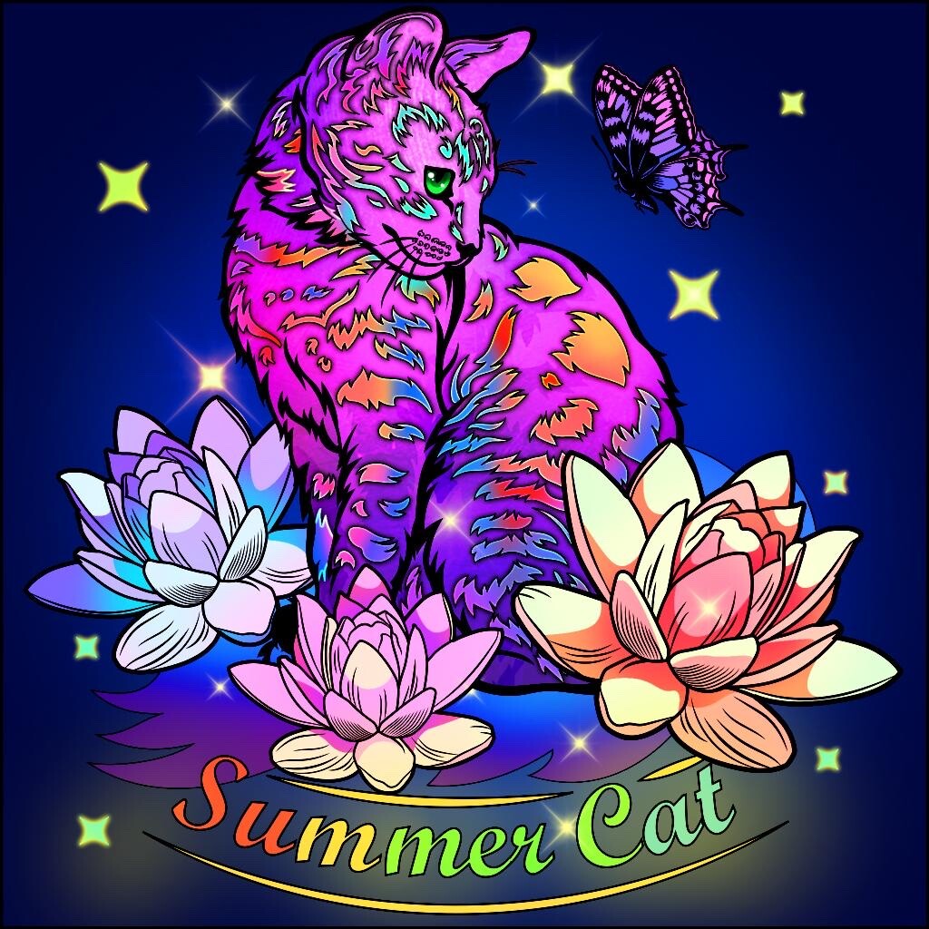 ArtStation - Summer Cat