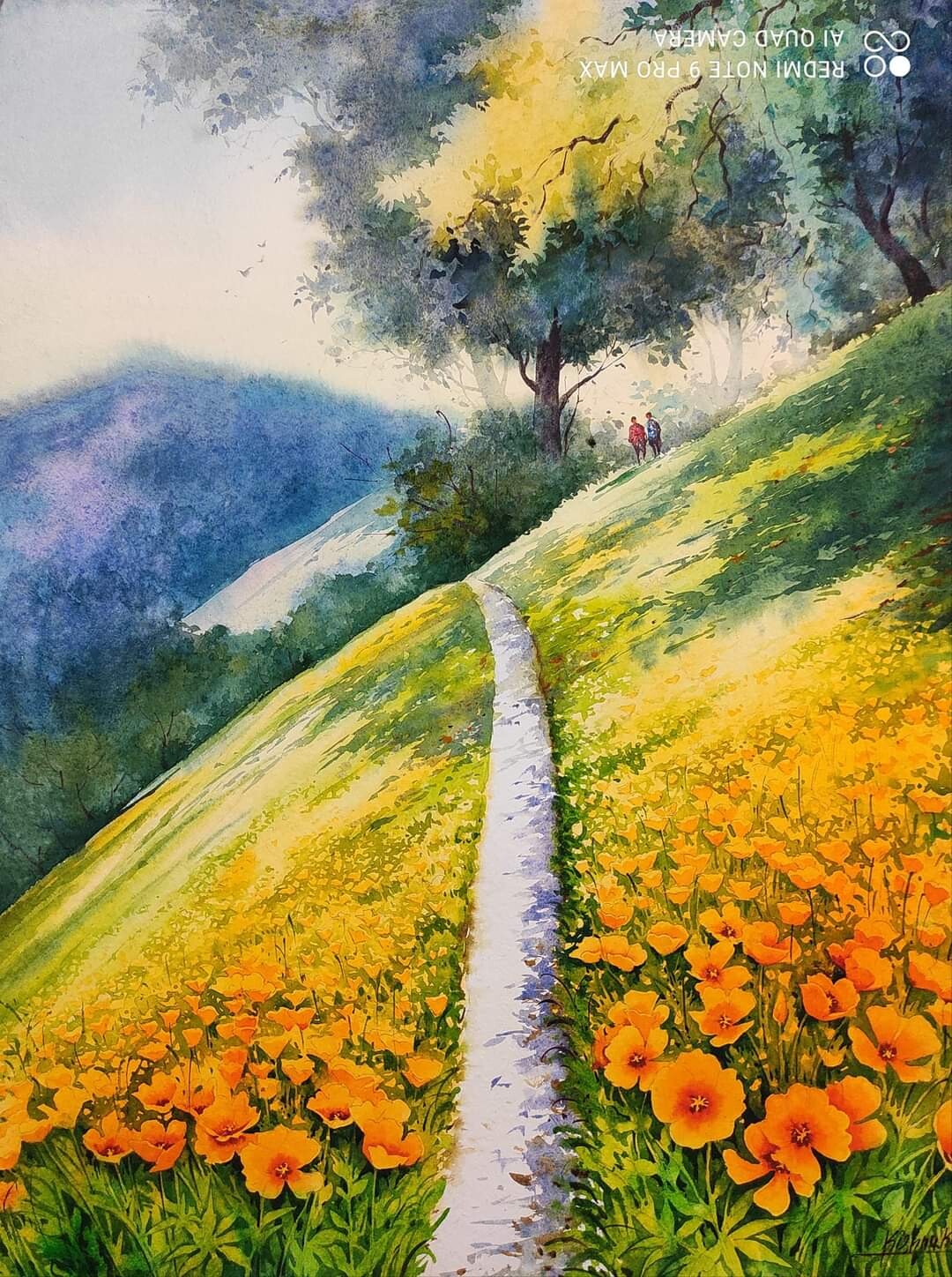 ArtStation - spring water colour painting