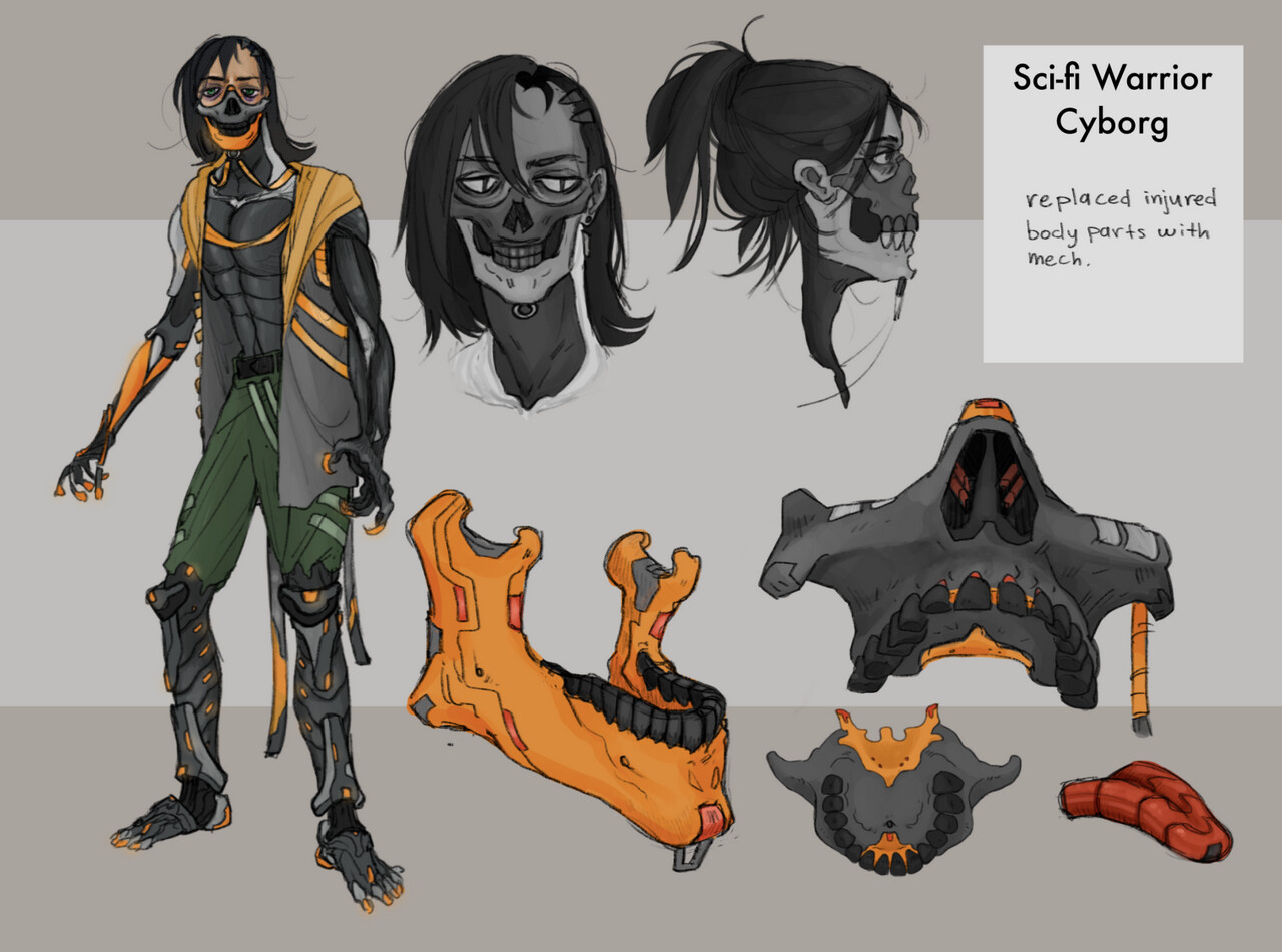ArtStation - Cyborg Character Concept