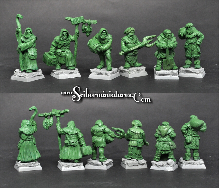 ArtStation - NPCs fantasy miniatures