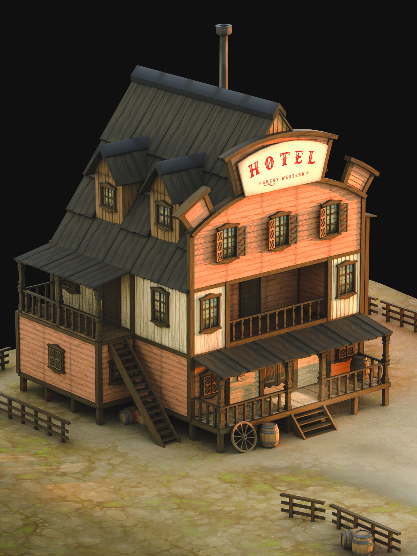 ArtStation - Wild West - Modular Environment