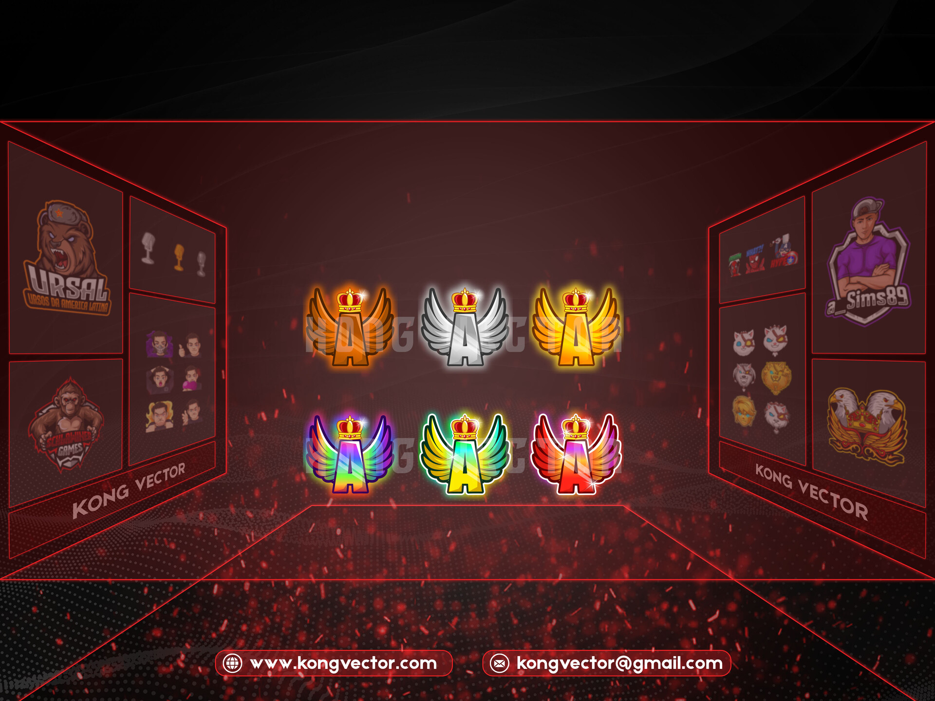 ArtStation - Elegant Shield Badges