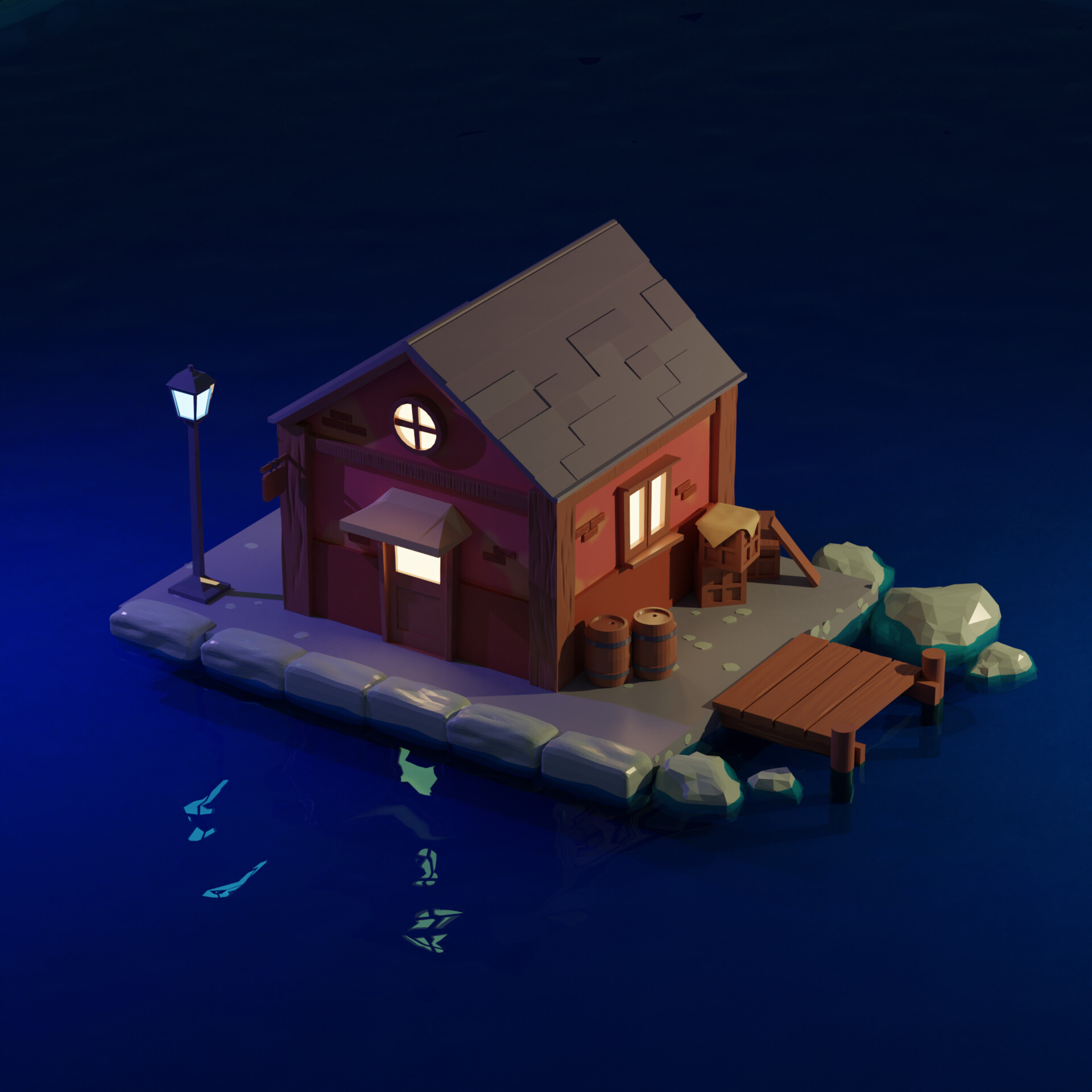 ArtStation - Little Pub by the docks